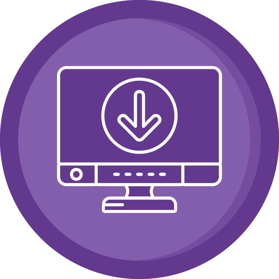 Down Solid Purple Circle Icon 37504253 Vector Art at Vecteezy