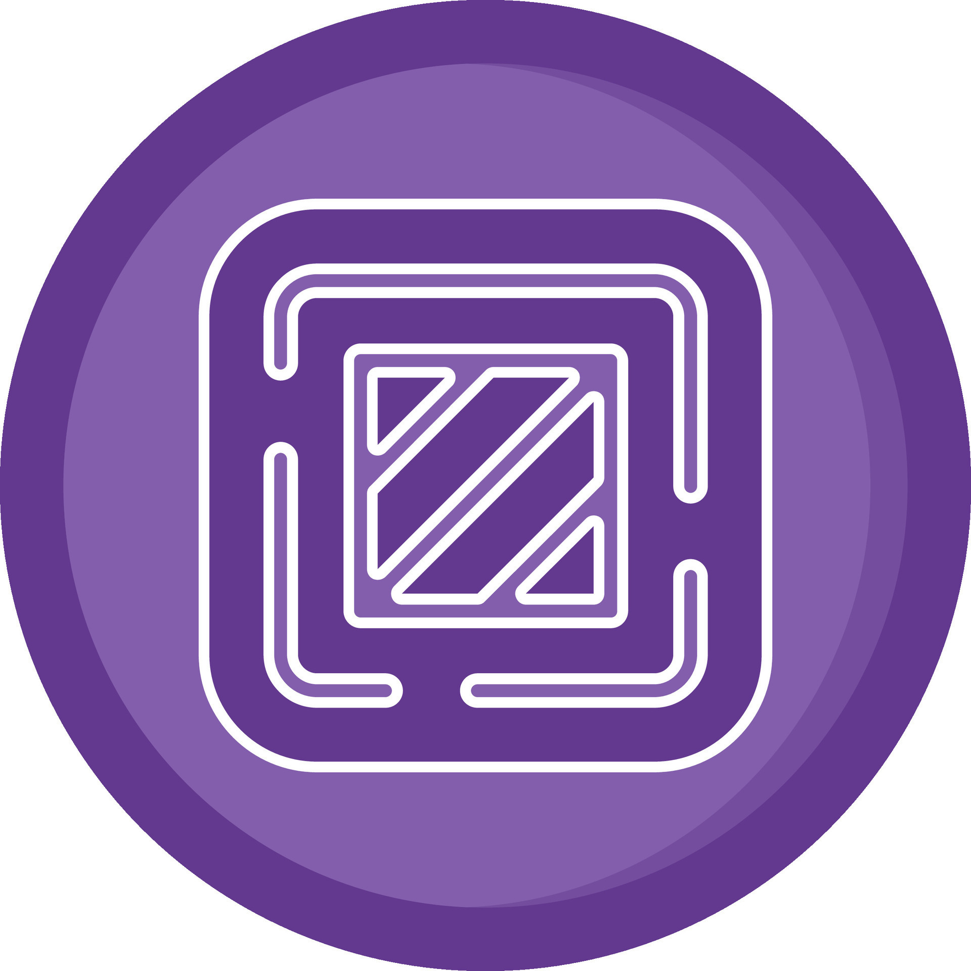 Square Solid Purple Circle Icon 37506032 Vector Art at Vecteezy
