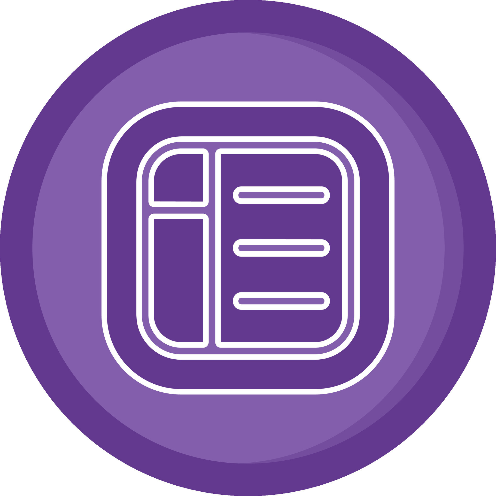 Layout Solid Purple Circle Icon 37506217 Vector Art at Vecteezy