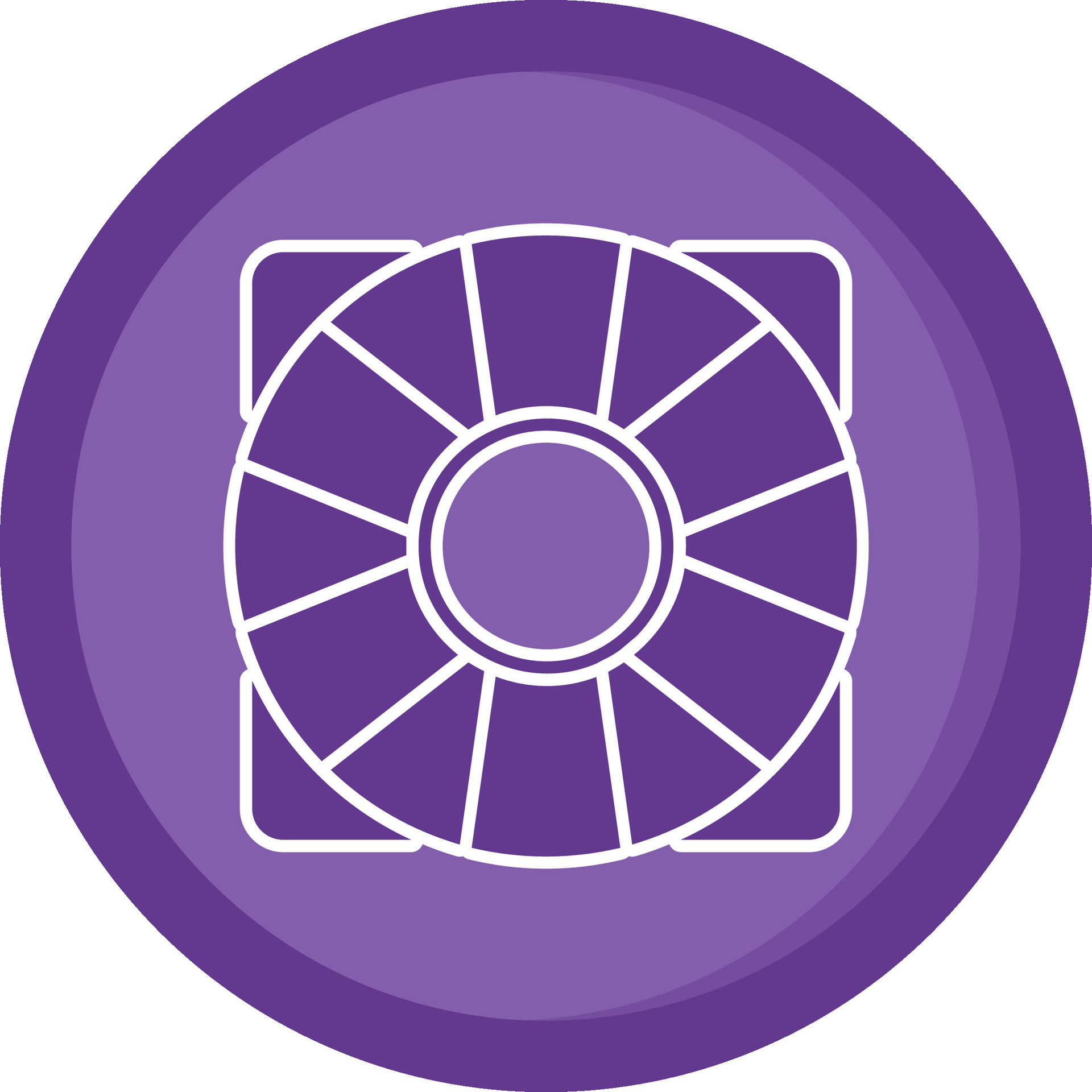 Support Solid Purple Circle Icon 37506444 Vector Art at Vecteezy