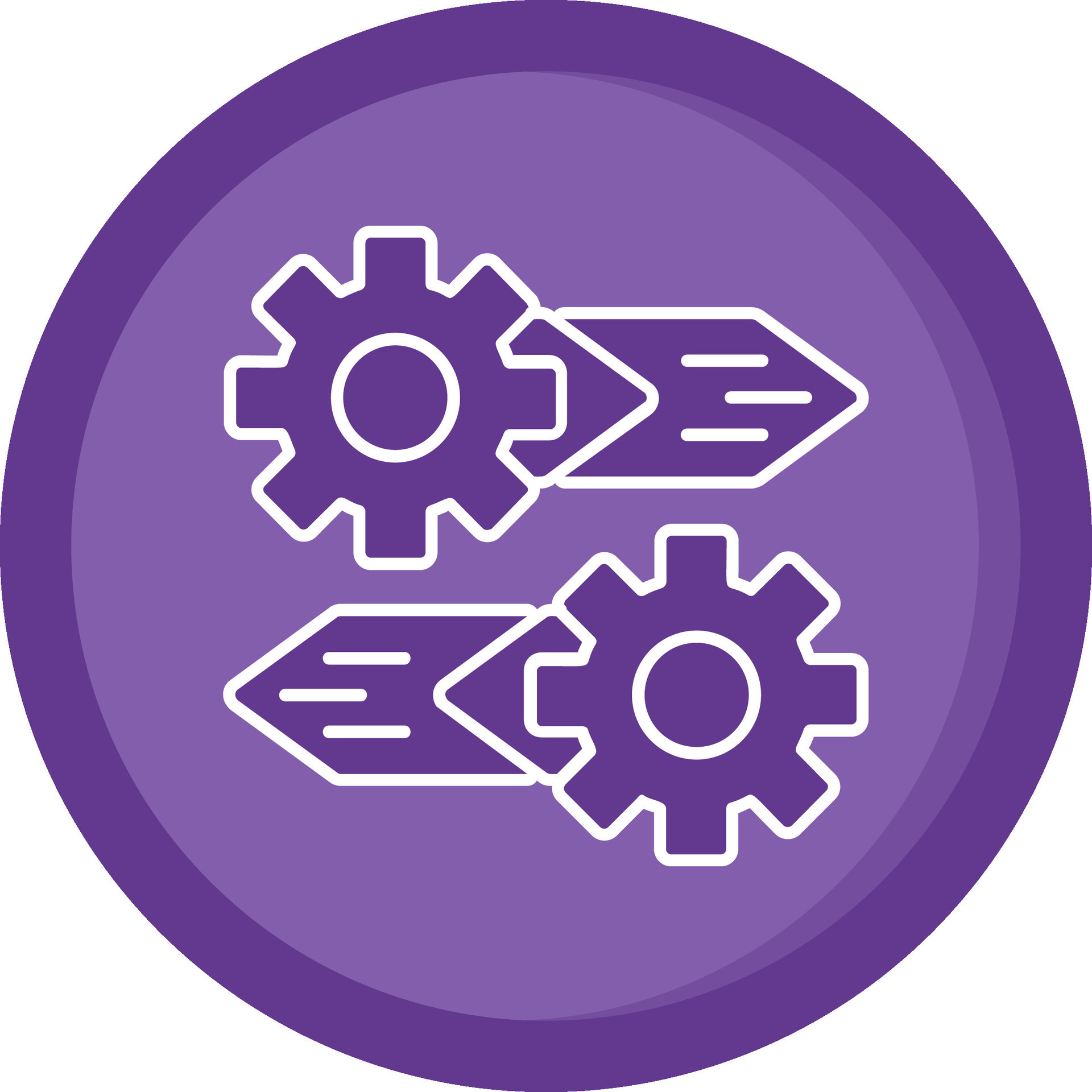 Gear Solid Purple Circle Icon 37506985 Vector Art at Vecteezy