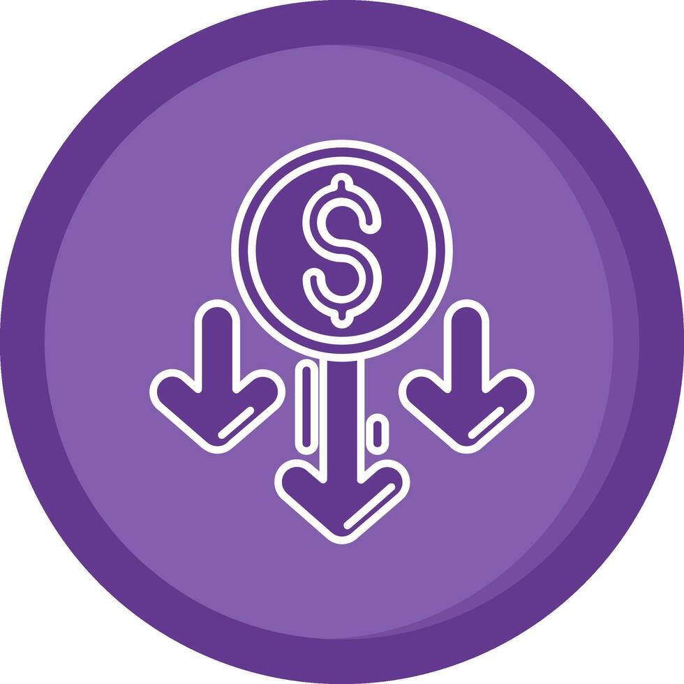 Decrease Solid Purple Circle Icon 37507199 Vector Art at Vecteezy