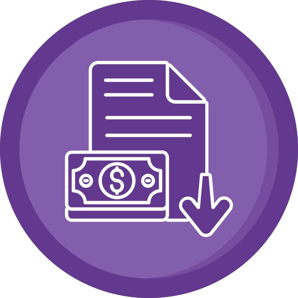 Decrease Solid Purple Circle Icon 37507218 Vector Art at Vecteezy