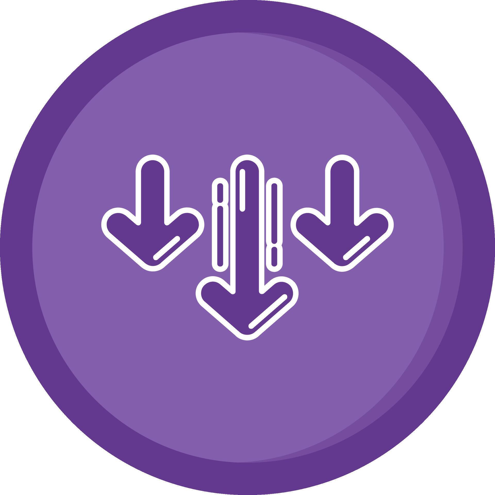 Decrease Solid Purple Circle Icon 37507247 Vector Art at Vecteezy