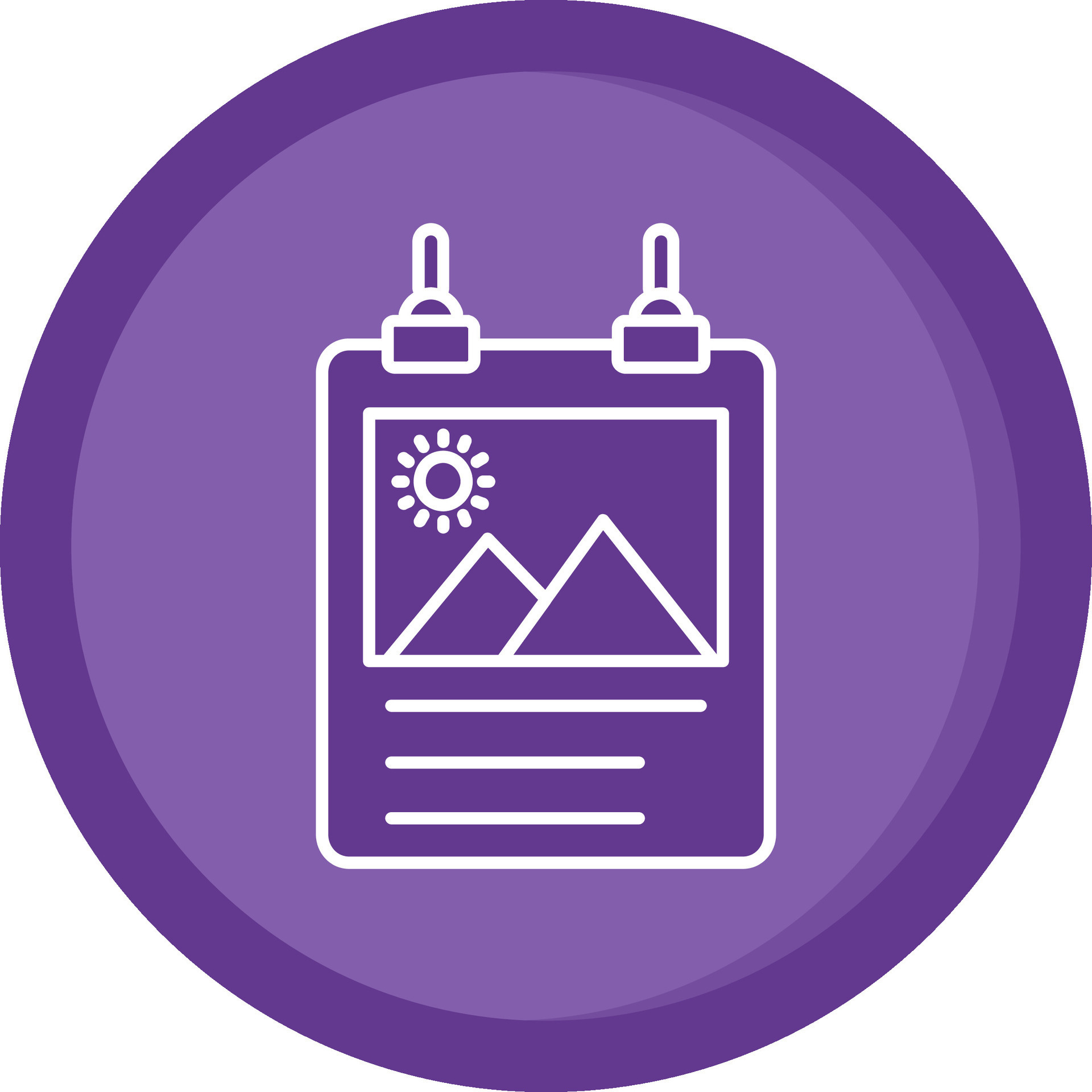 Poster Solid Purple Circle Icon 37507576 Vector Art at Vecteezy