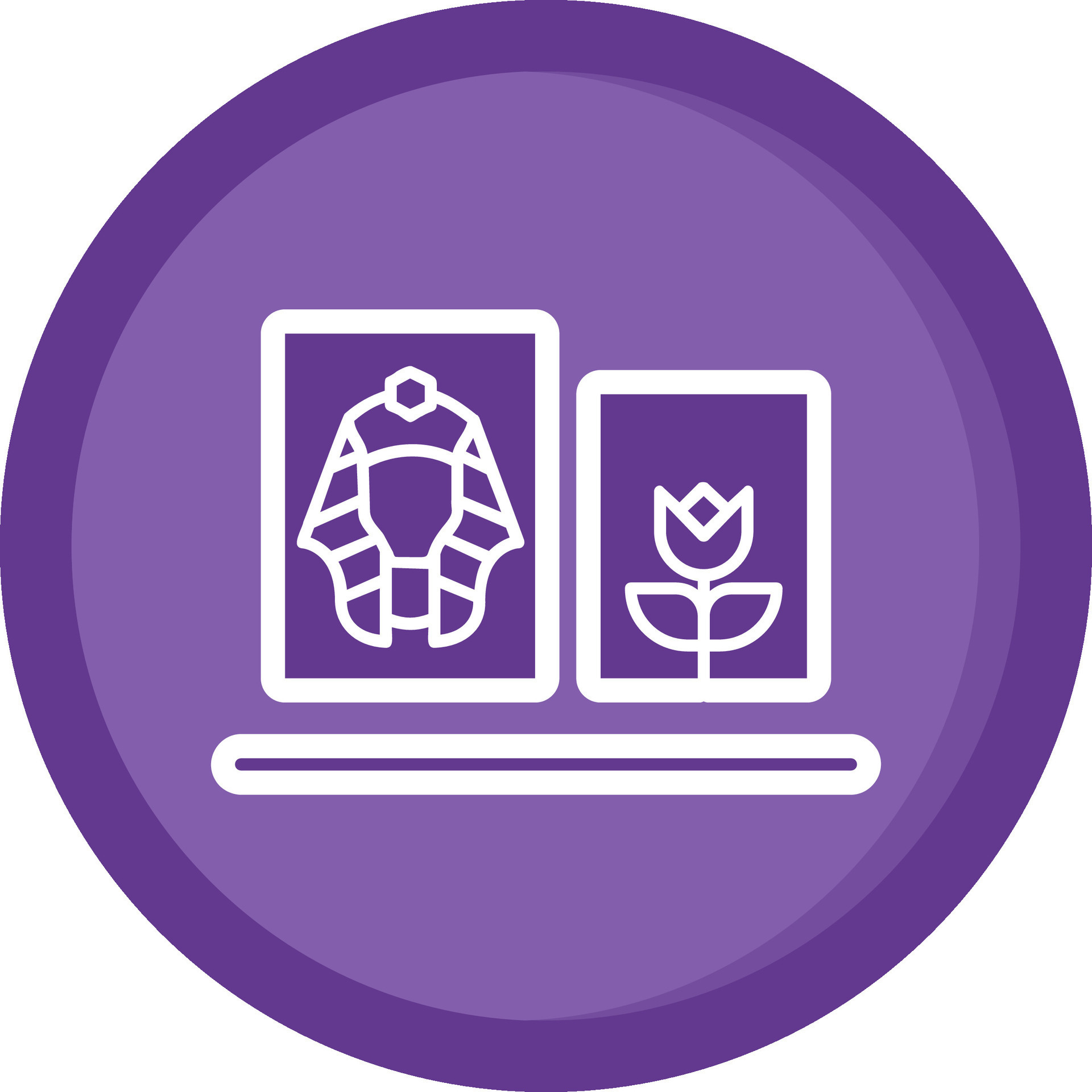 Display Solid Purple Circle Icon 37507737 Vector Art at Vecteezy