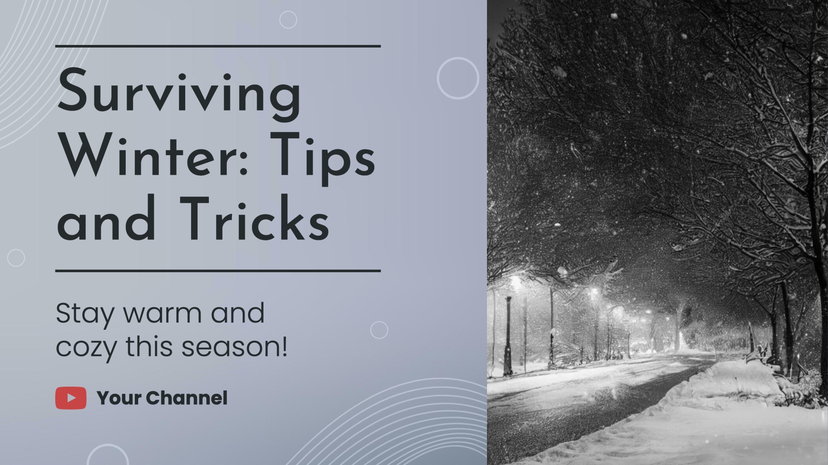 Winter Tips Youtube Video thumbnail 37508438 Template