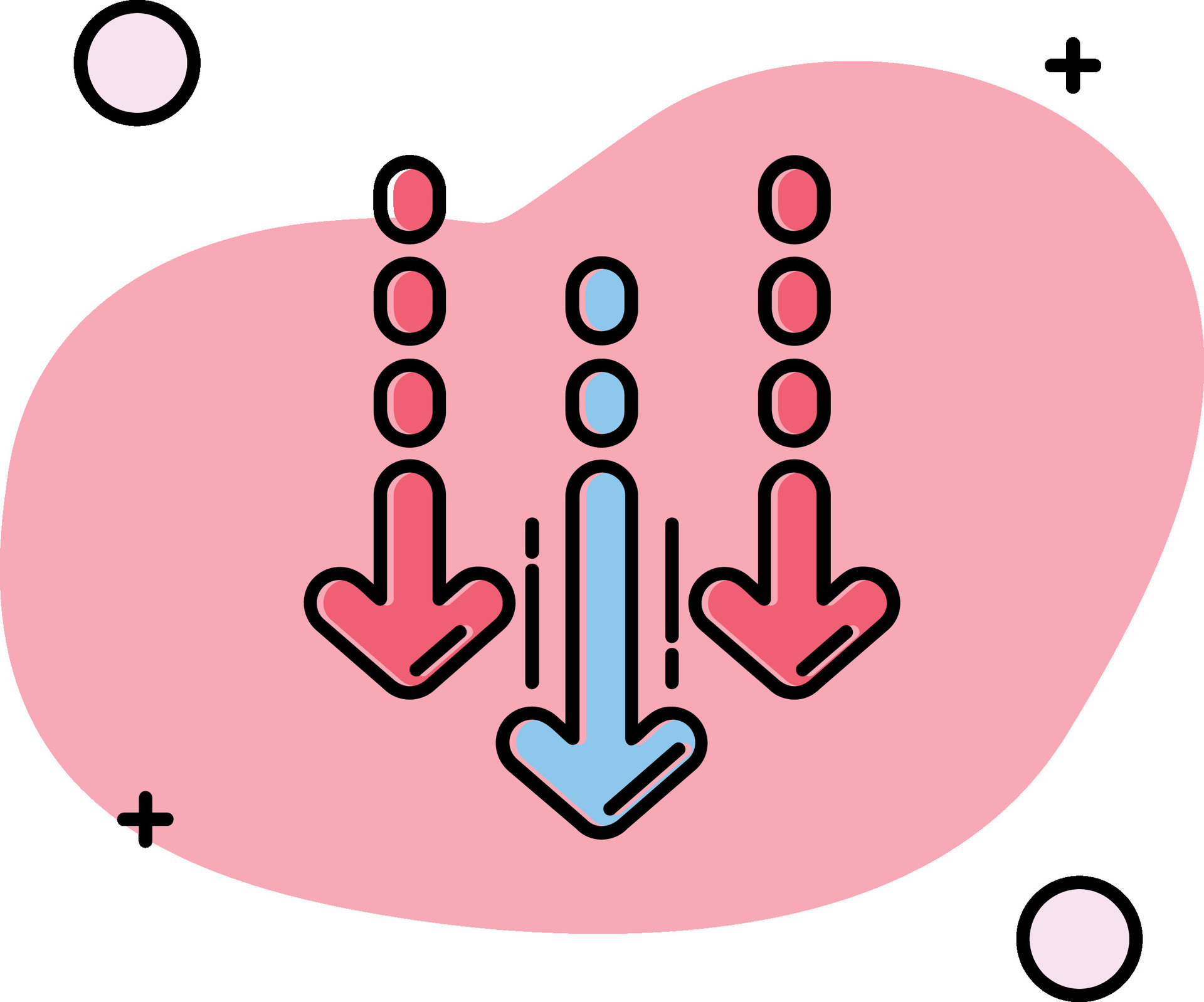 Decrease Slipped Icon 37521125 Vector Art at Vecteezy