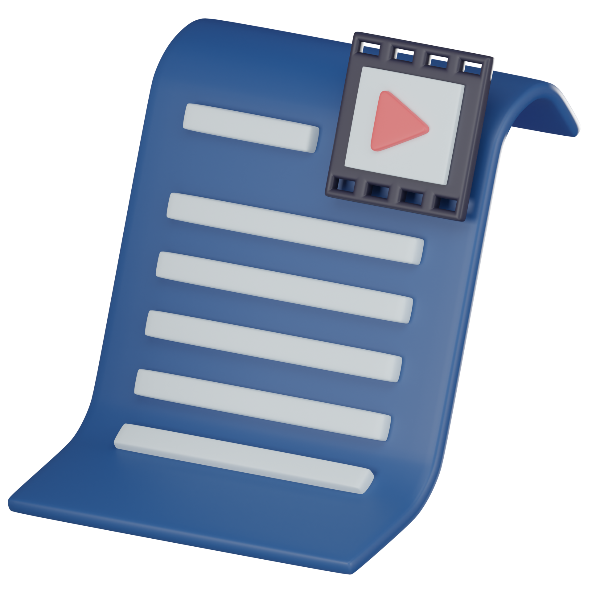 3D Movie Script Icon For Filmmaking And Storytelling 3D Render 3d-movie-script-icon-for-filmmaking-and-storytelling-3d-render