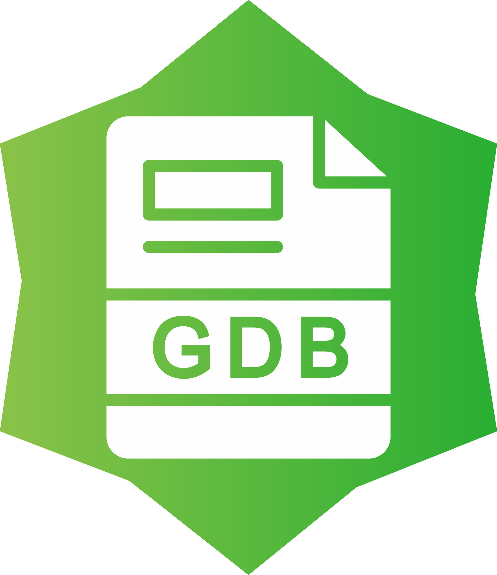 Gdb Creative Icon Design 37563395 Vector Art At Vecteezy