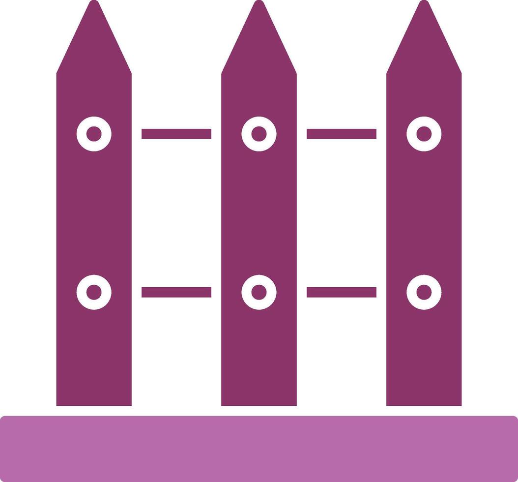 Fence Glyph Two Colour Icon 37715343 Vector Art at Vecteezy