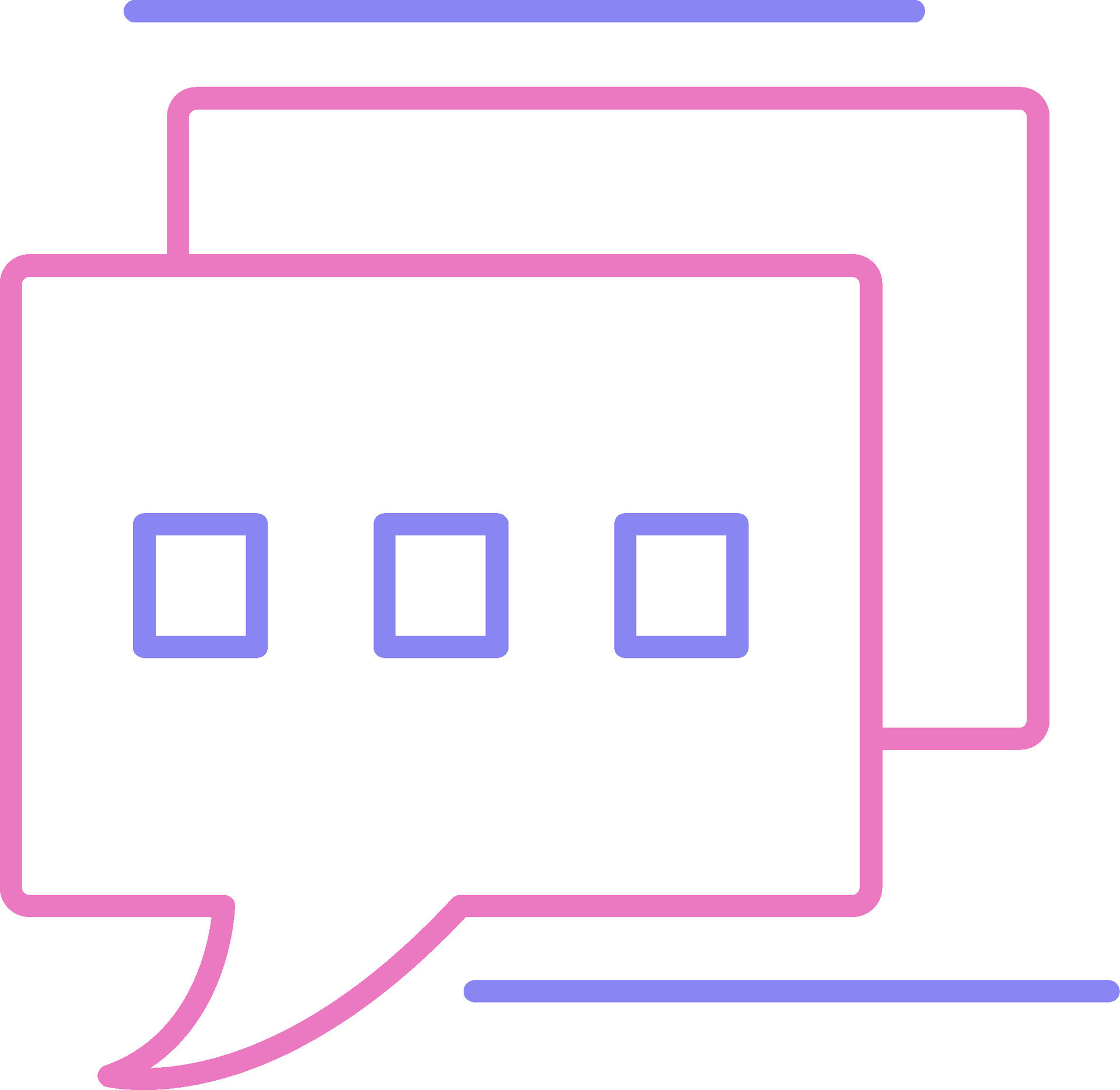 Message Linear Two Colour Icon 37726547 Vector Art at Vecteezy