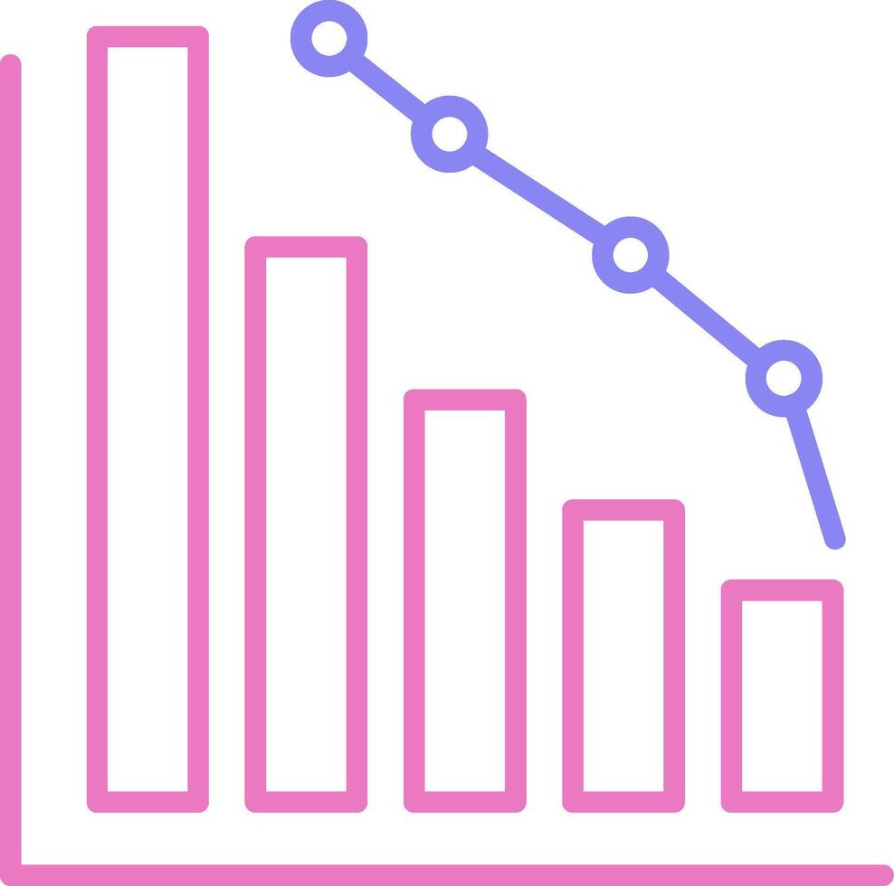 Decrease Linear Two Colour Icon 37726765 Vector Art at Vecteezy