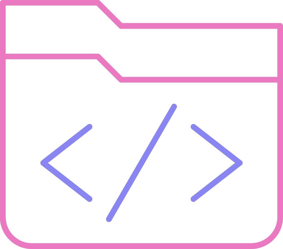 Coding Linear Two Colour Icon 37731512 Vector Art at Vecteezy