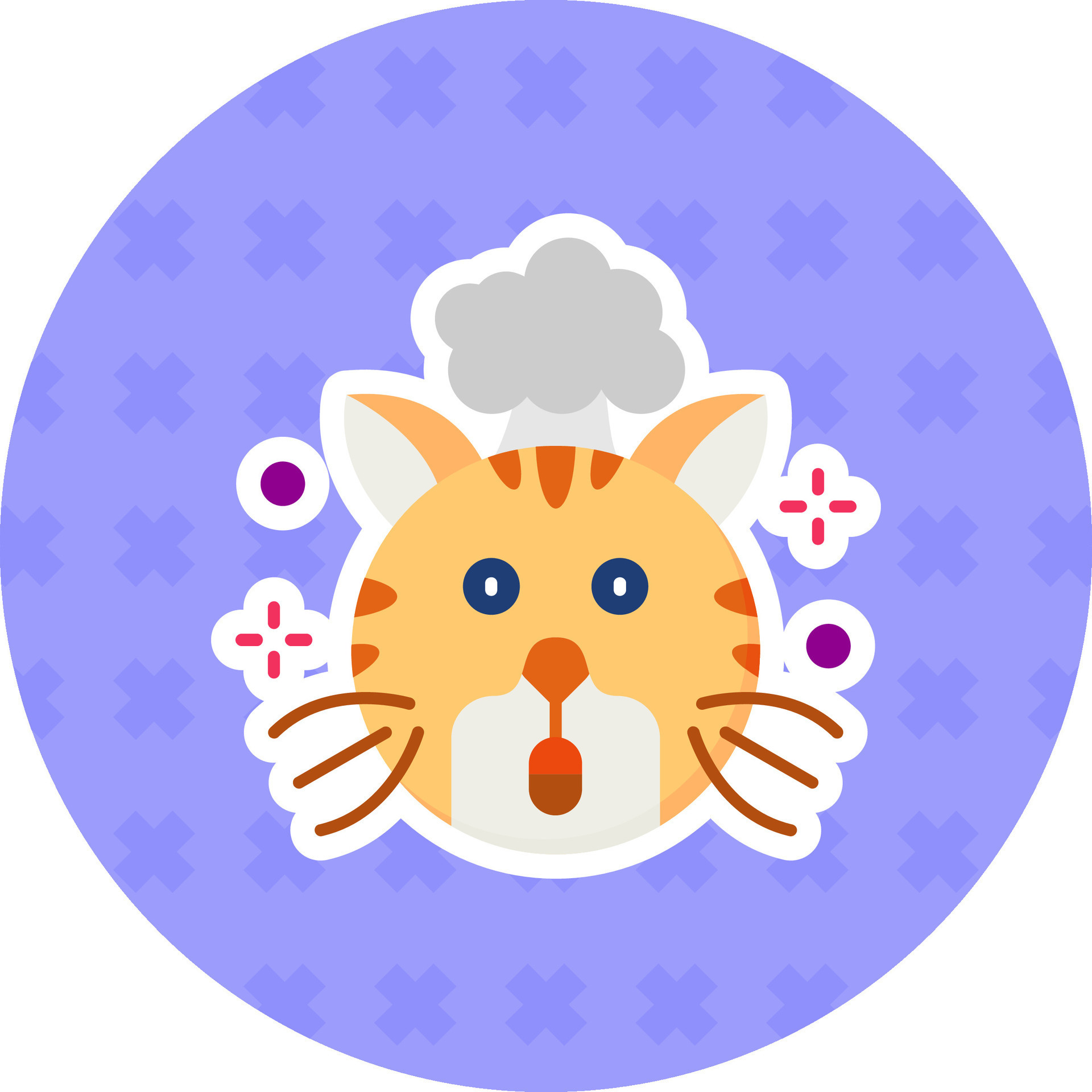 Exploding Flat Sticker Icon 37733463 Vector Art at Vecteezy