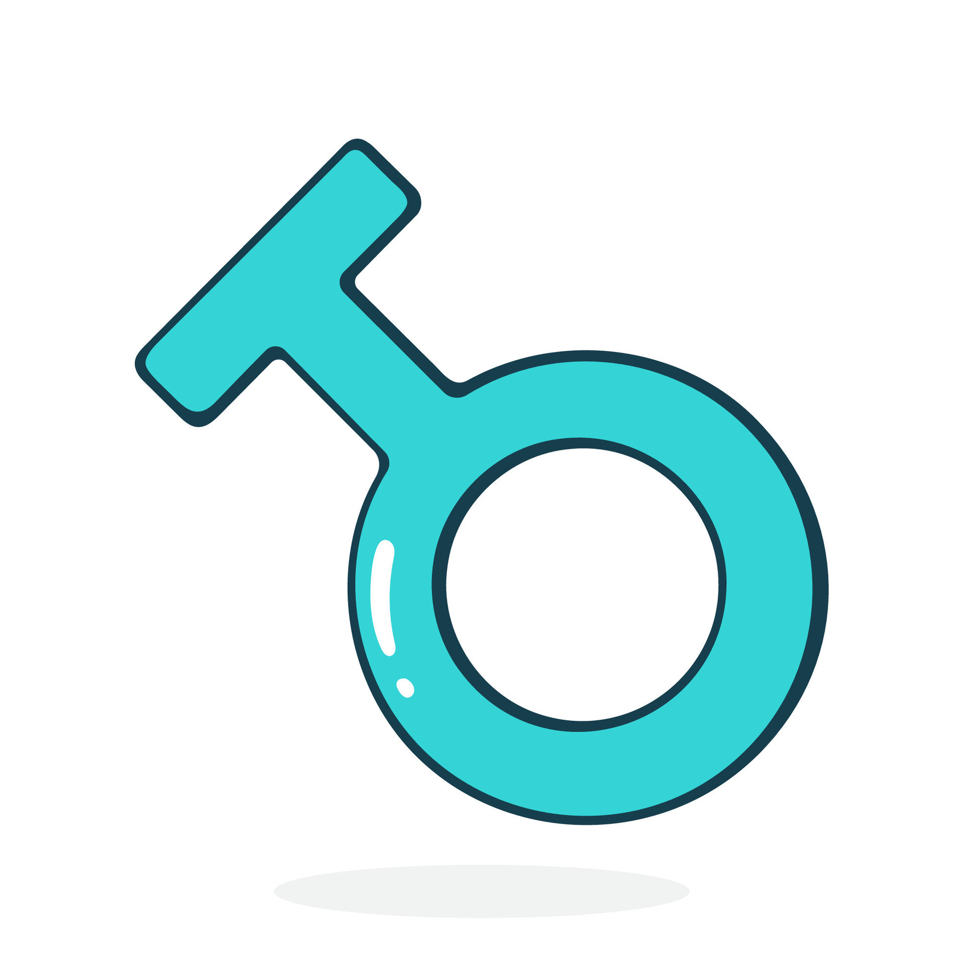 Travesti Gender Symbol Part Of Lgbt Community Vector Illustration