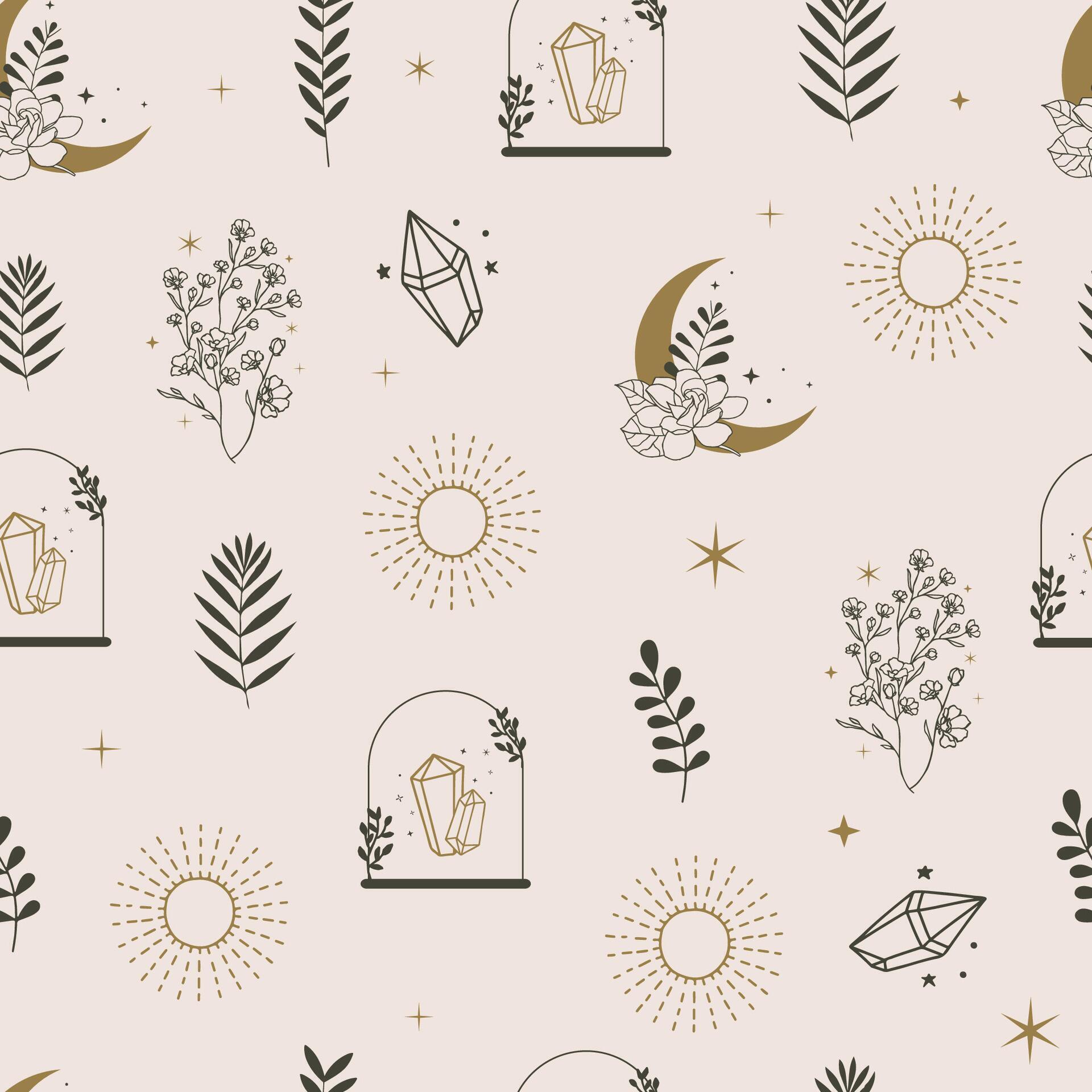 mystic seamless pattern illustration design 37740168 Vector Art at Vecteezy