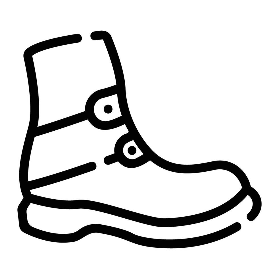 boot Line Icon Background White 37740780 Vector Art at Vecteezy