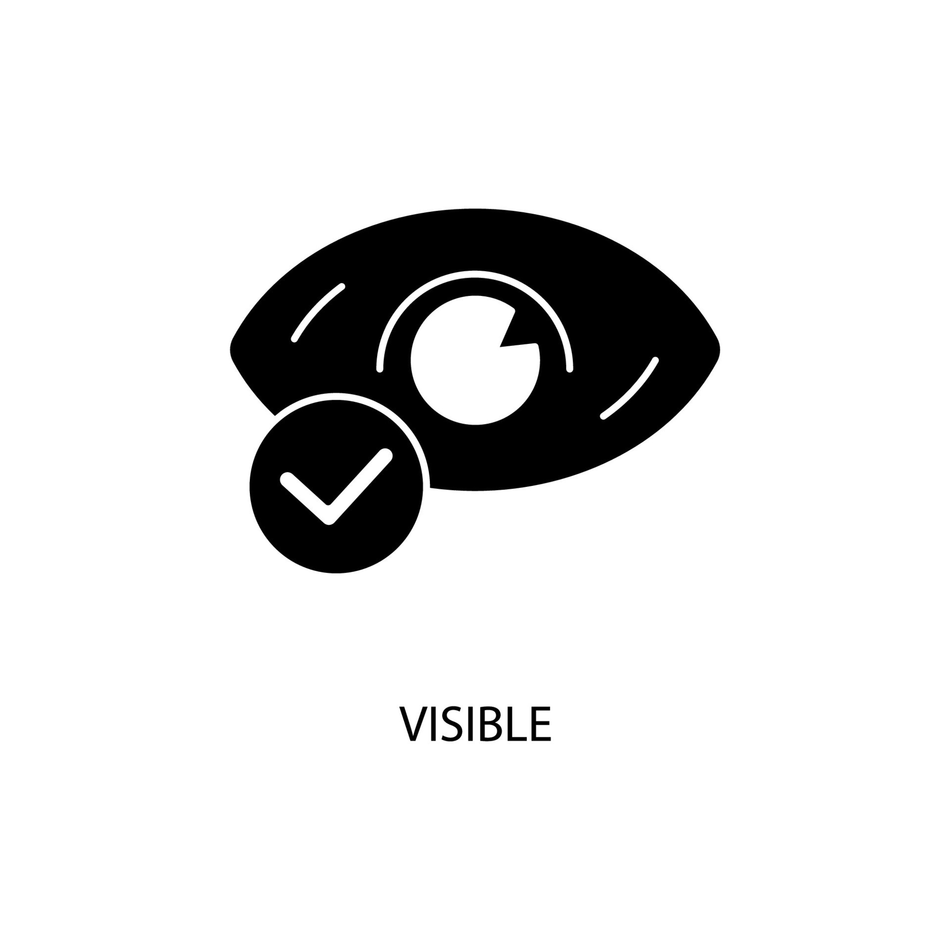 visible concept line icon. Simple element illustration. visible concept outline symbol design ...