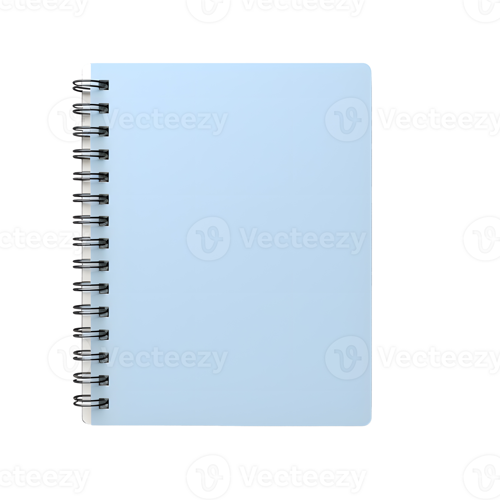 AI generated Photo of blank blue notebook from above. Without ...