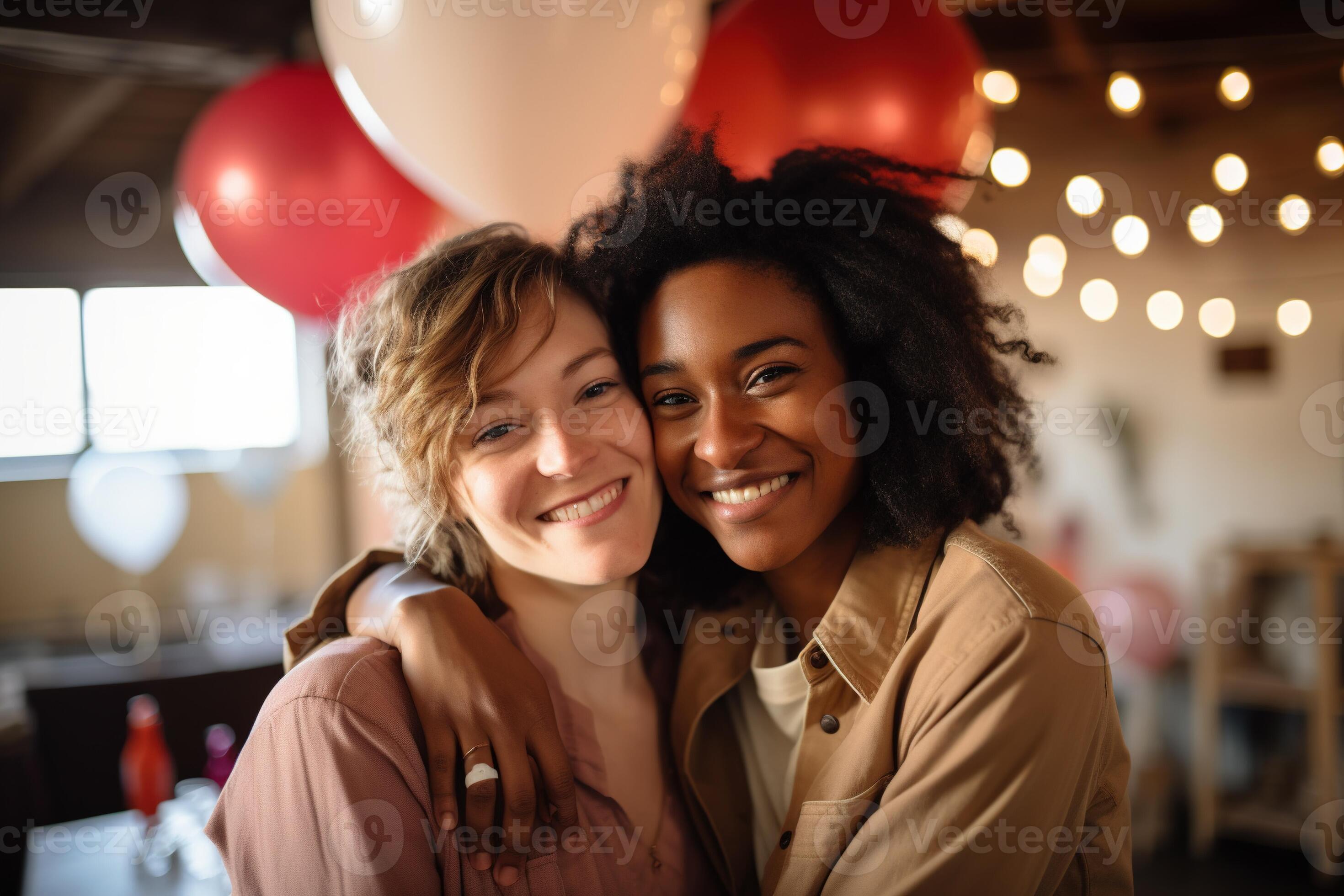 AI generated LGBT Lesbian couple love moments happiness.Lgbt ... AI generated LGBT Lesbian couple love moments happiness.Lgbt ...