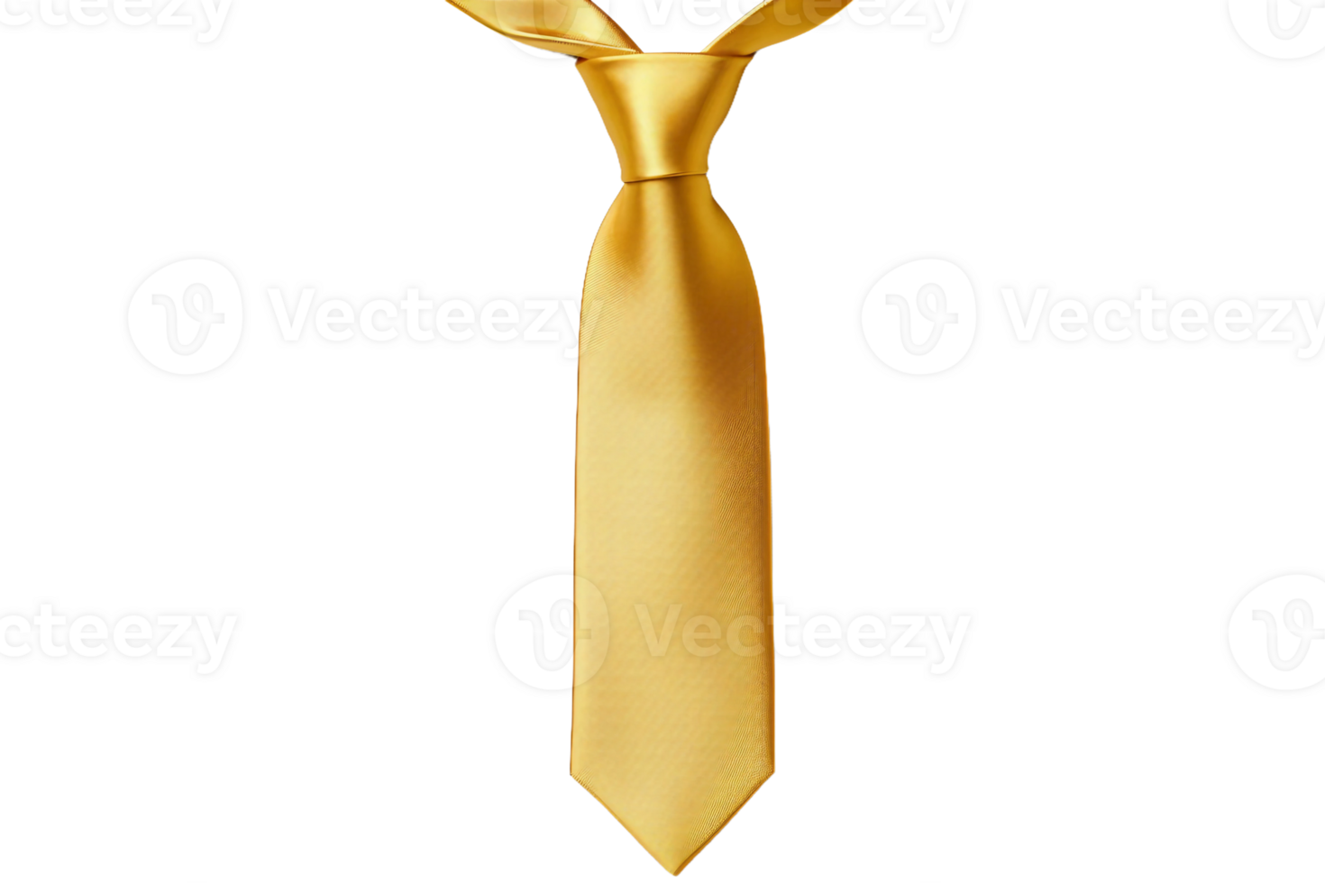 AI generated Golden Tie Elegance on a transparent background. 37761976 PNG