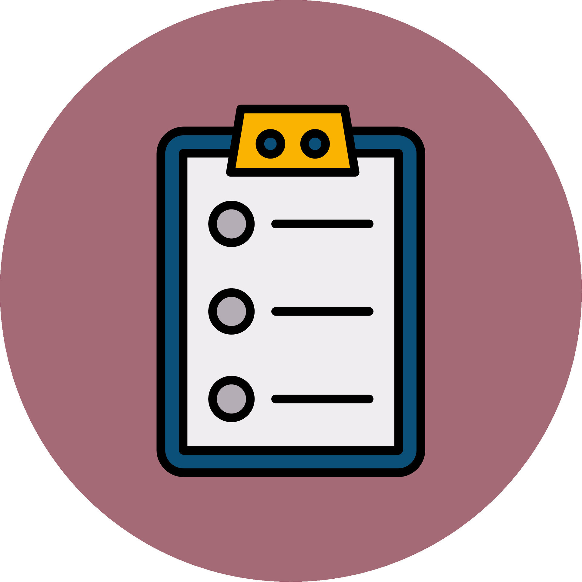 To Do List Line Filled multicolour Circle Icon 37771547 Vector Art at ...