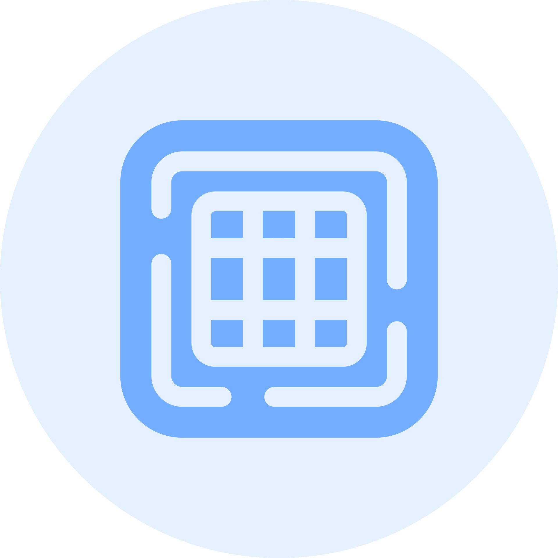 Grid lines Solid duo tune Icon 37771829 Vector Art at Vecteezy