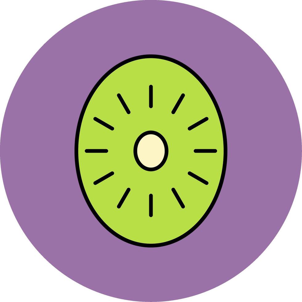 Kiwi Line Filled multicolour Circle Icon 37772402 Vector Art at Vecteezy