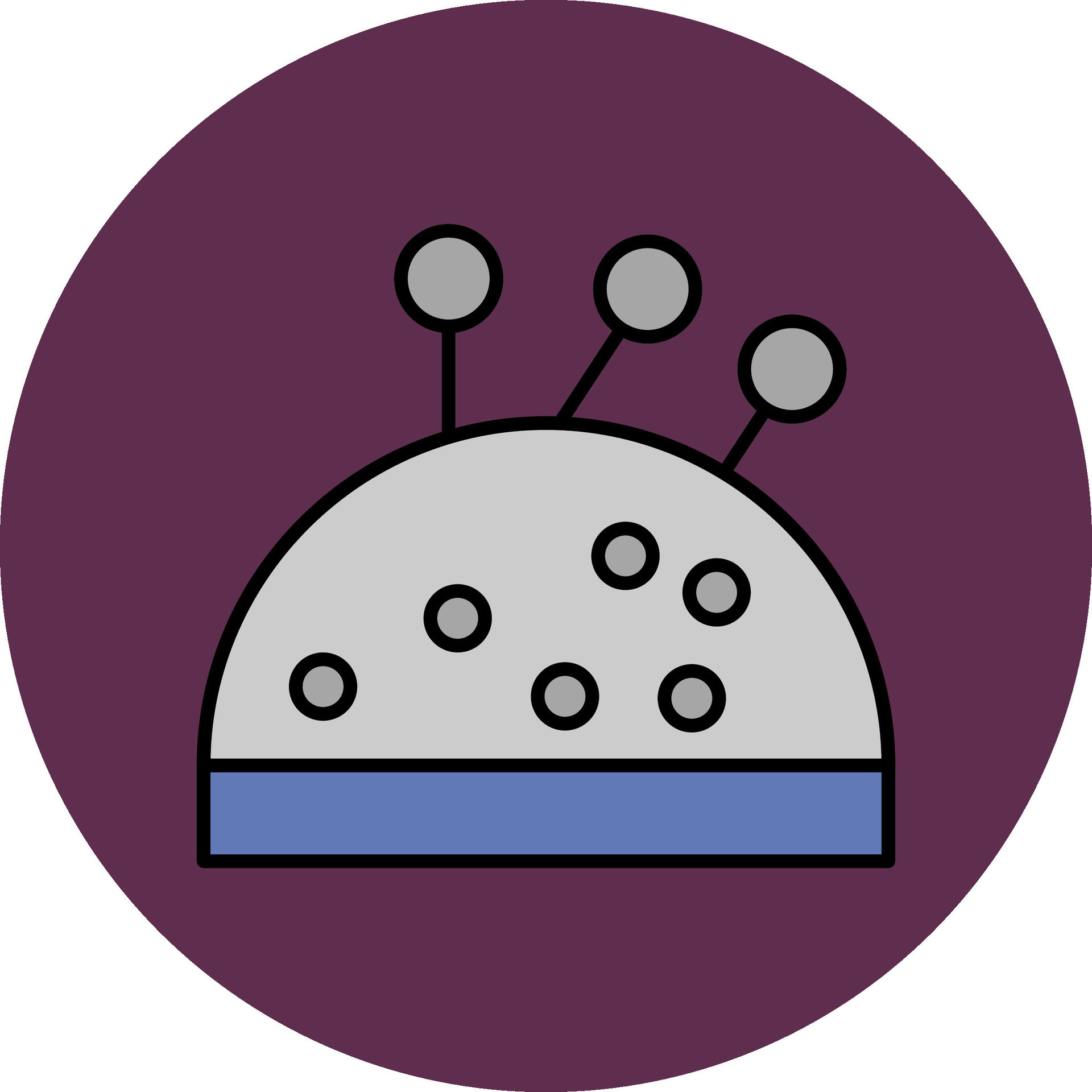 Pin Cushion Line Filled multicolour Circle Icon 37775320 Vector Art at ... Pin Cushion Line Filled multicolour Circle Icon 37775320 Vector Art at ...