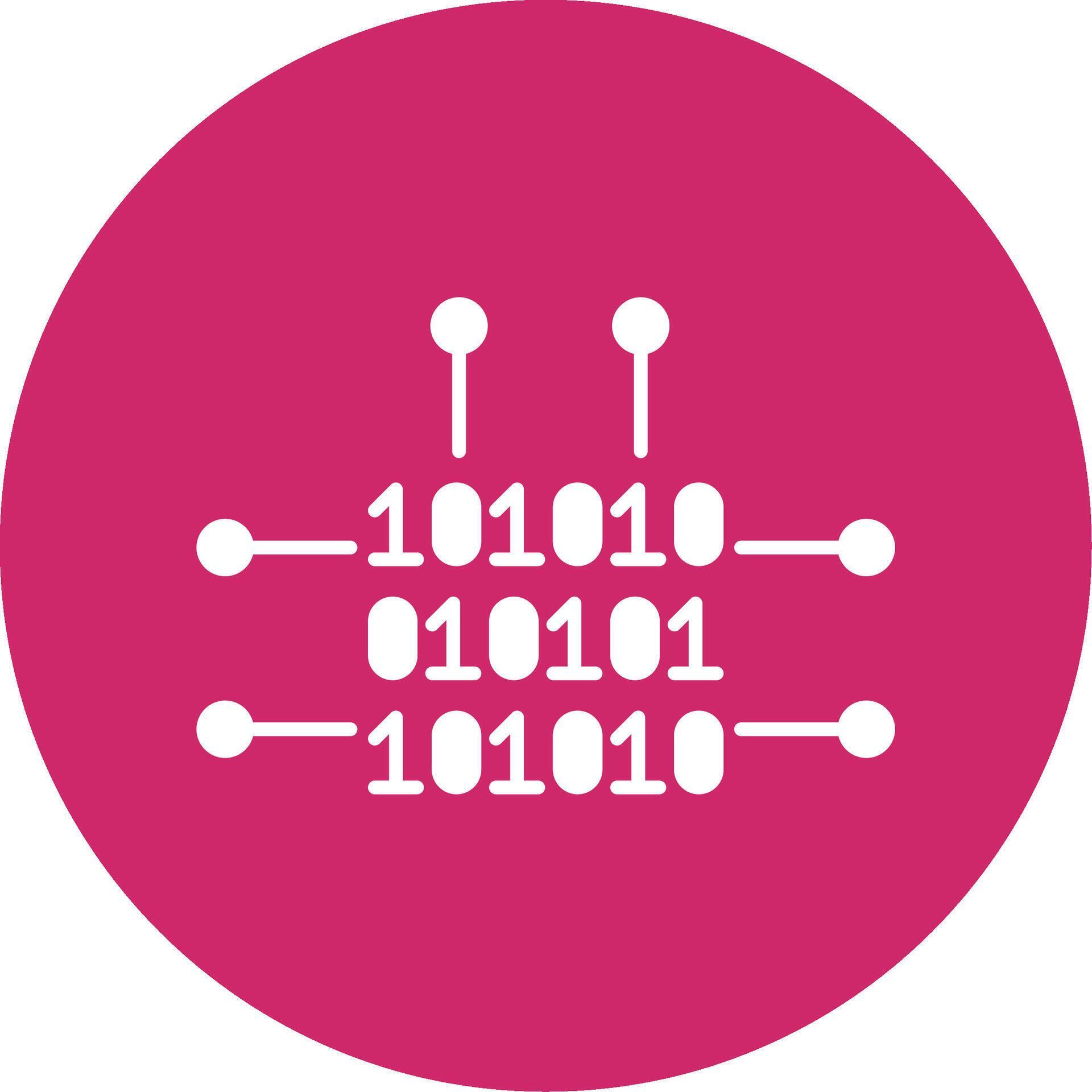 Binary Code Glyph Circle Icon 37780503 Vector Art at Vecteezy
