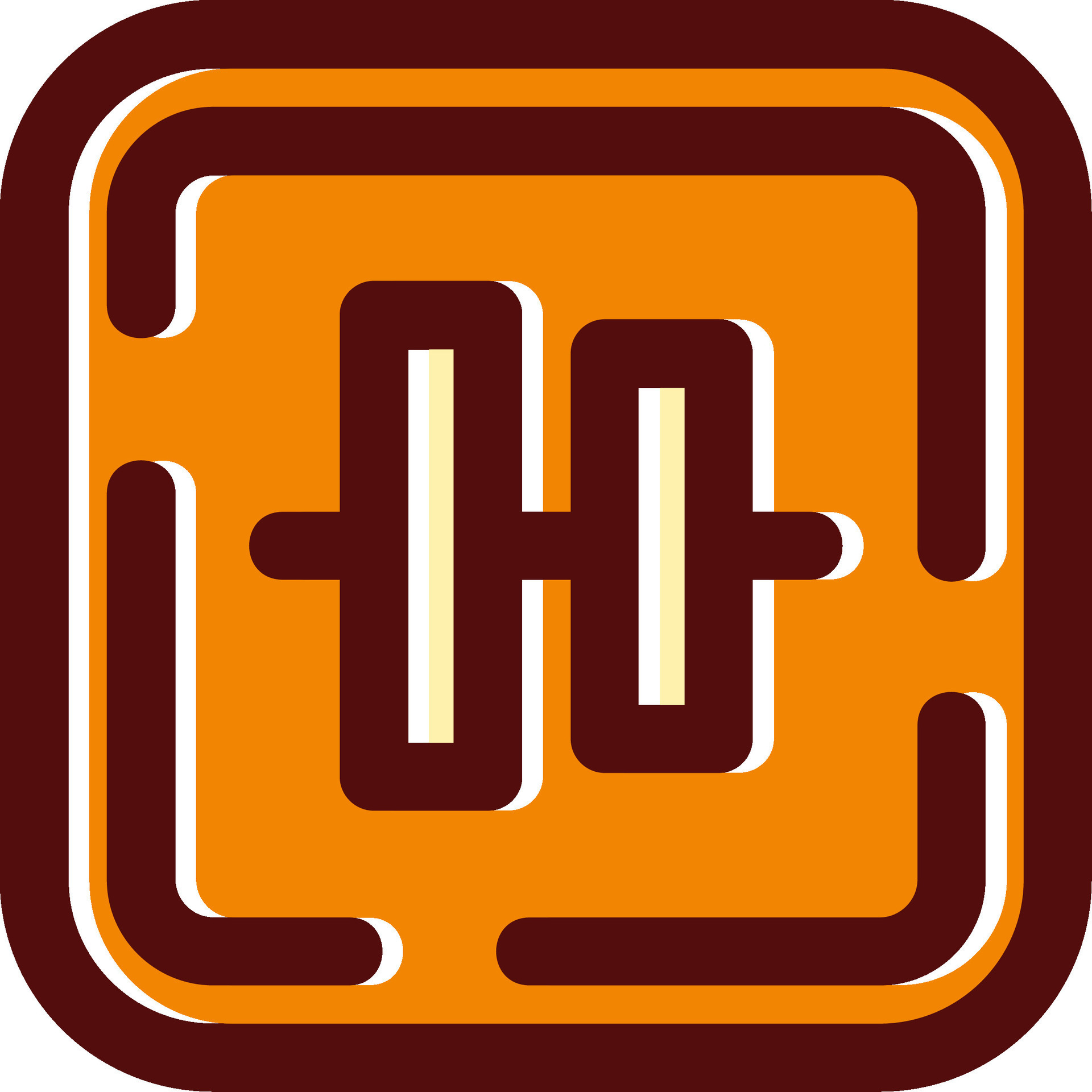 Vertical alignment filled Sliped Retro Icon 37788168 Vector Art at Vecteezy