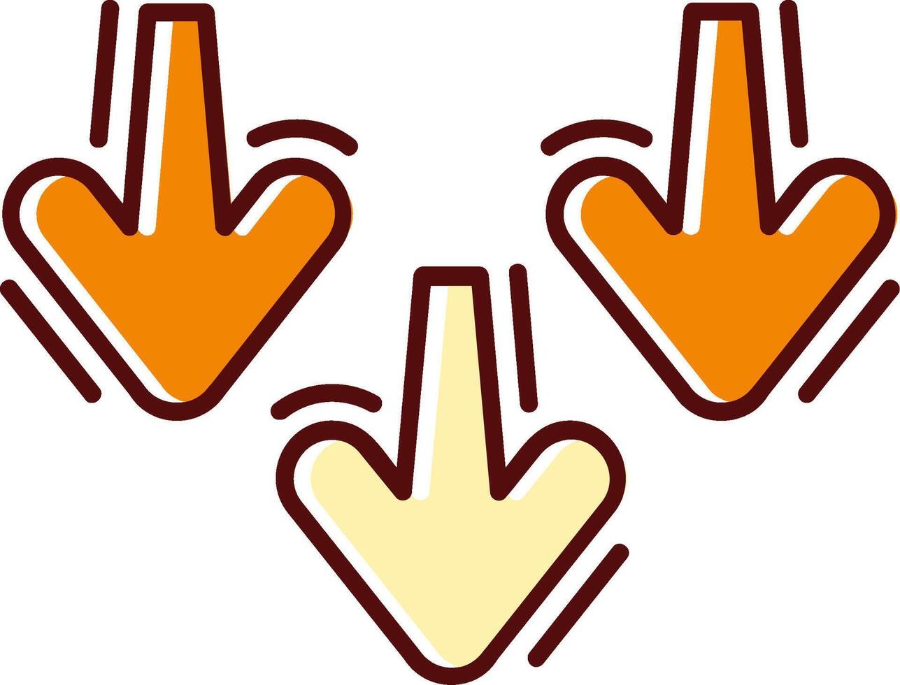 Decrease filled Sliped Retro Icon 37789388 Vector Art at Vecteezy