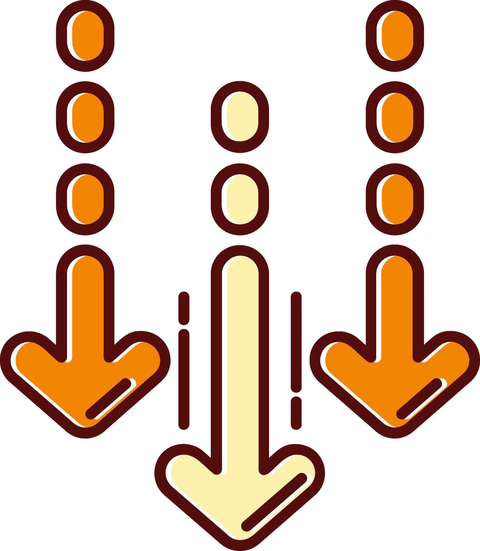 Decrease filled Sliped Retro Icon 37789434 Vector Art at Vecteezy