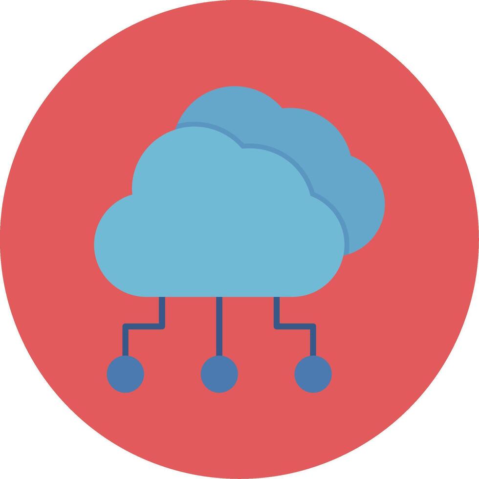 Cloud Computing Flat Circle Icon 37792392 Vector Art at Vecteezy