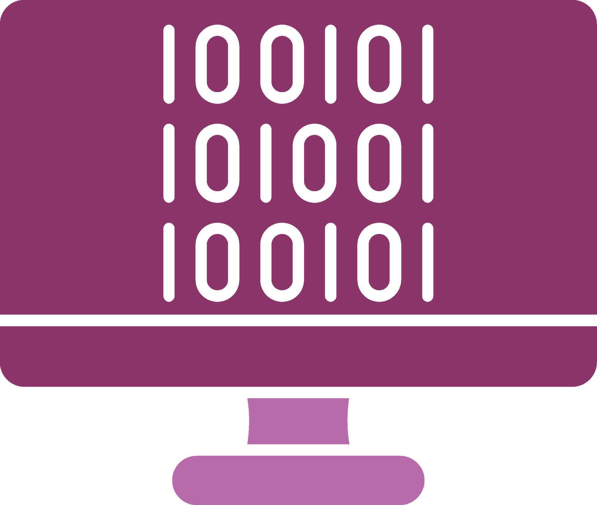 Binary Code Glyph Two Colour Icon 37793204 Vector Art at Vecteezy