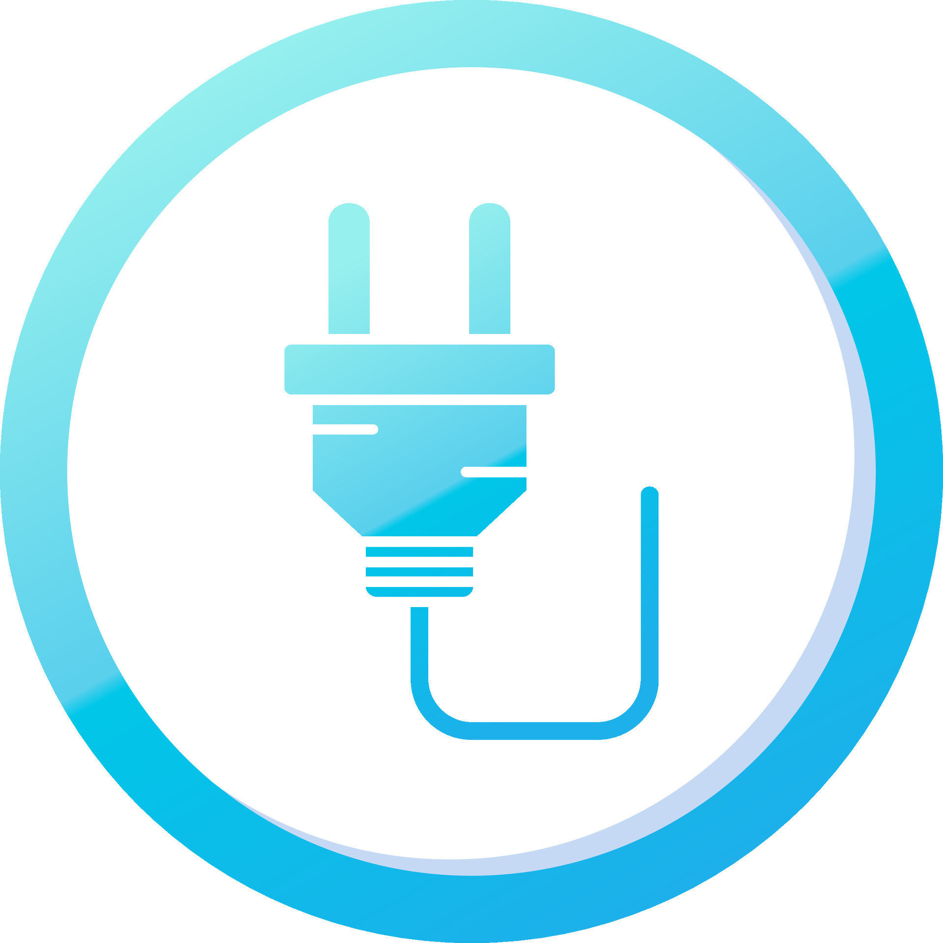 Plug Solid Blue Gradient Icon 37793610 Vector Art at Vecteezy