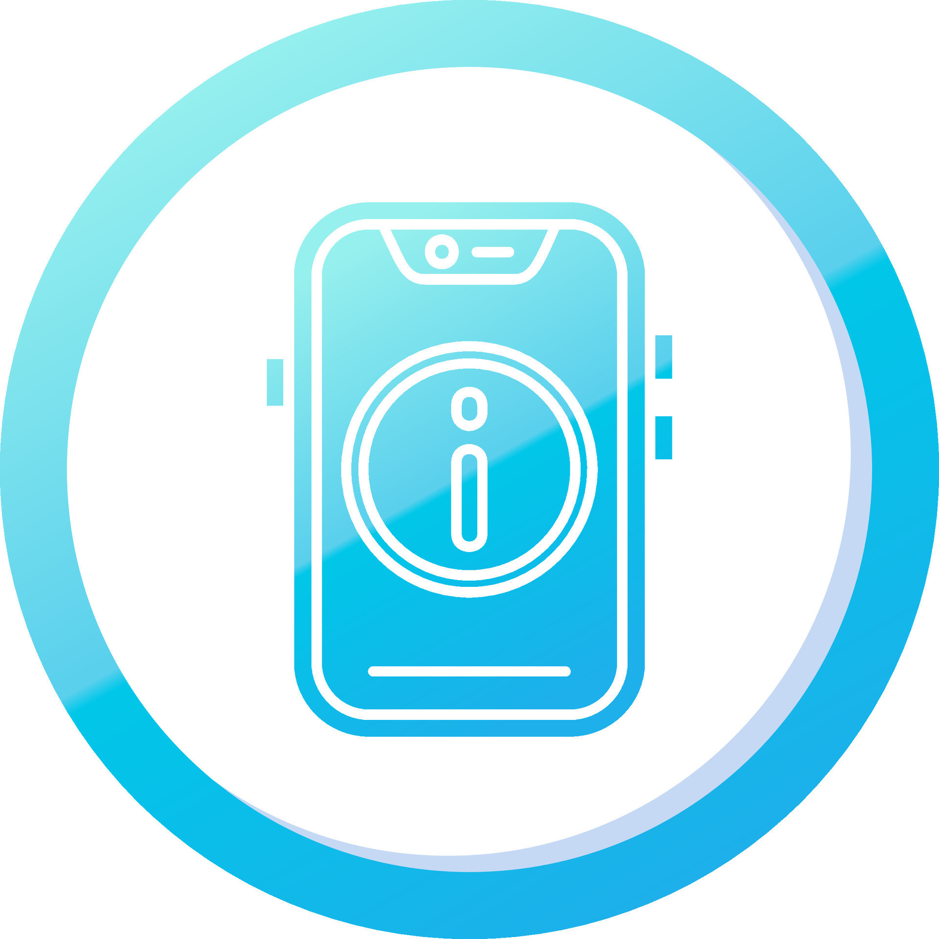 Info Solid Blue Gradient Icon 37793613 Vector Art at Vecteezy