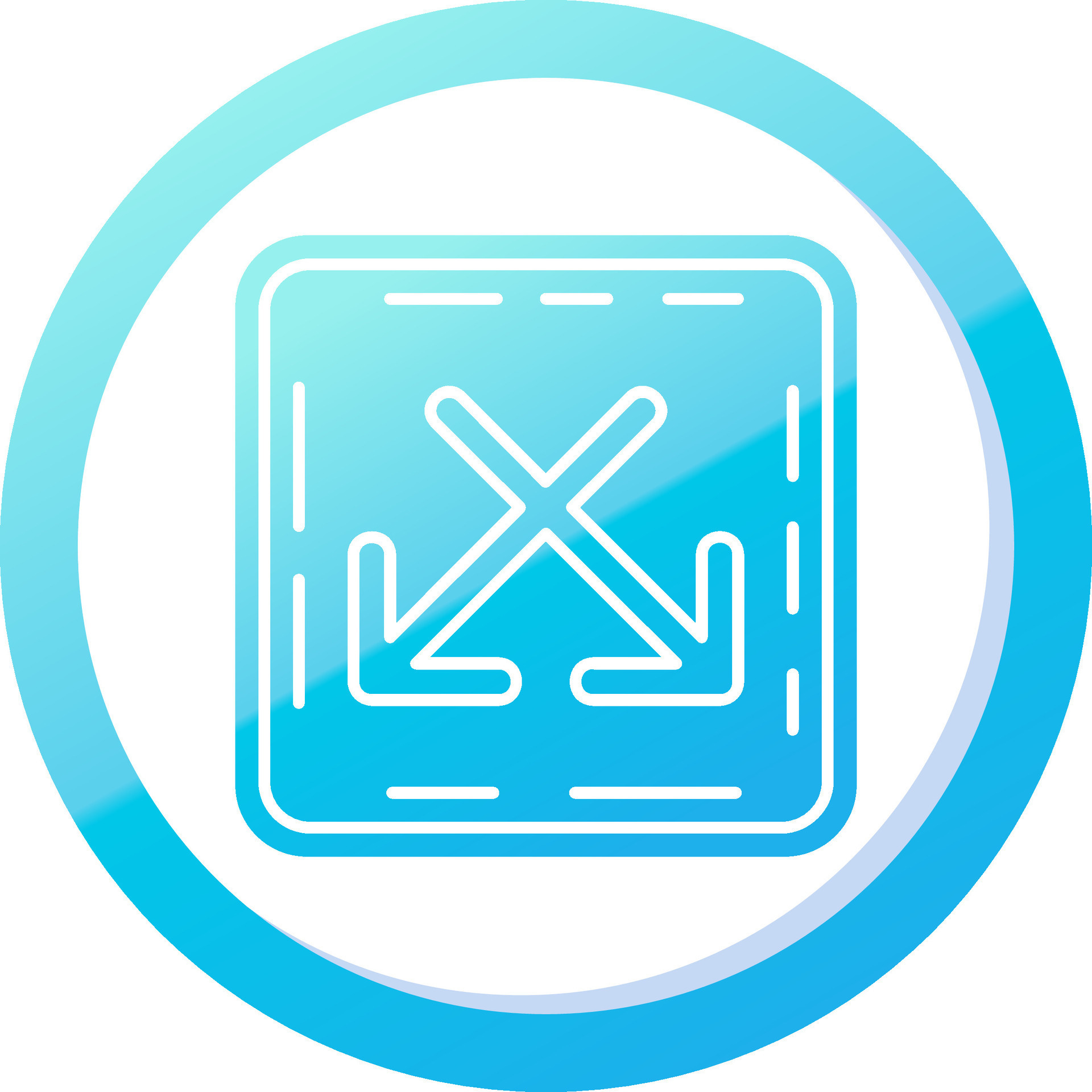 Intersect Solid Blue Gradient Icon 37793655 Vector Art at Vecteezy