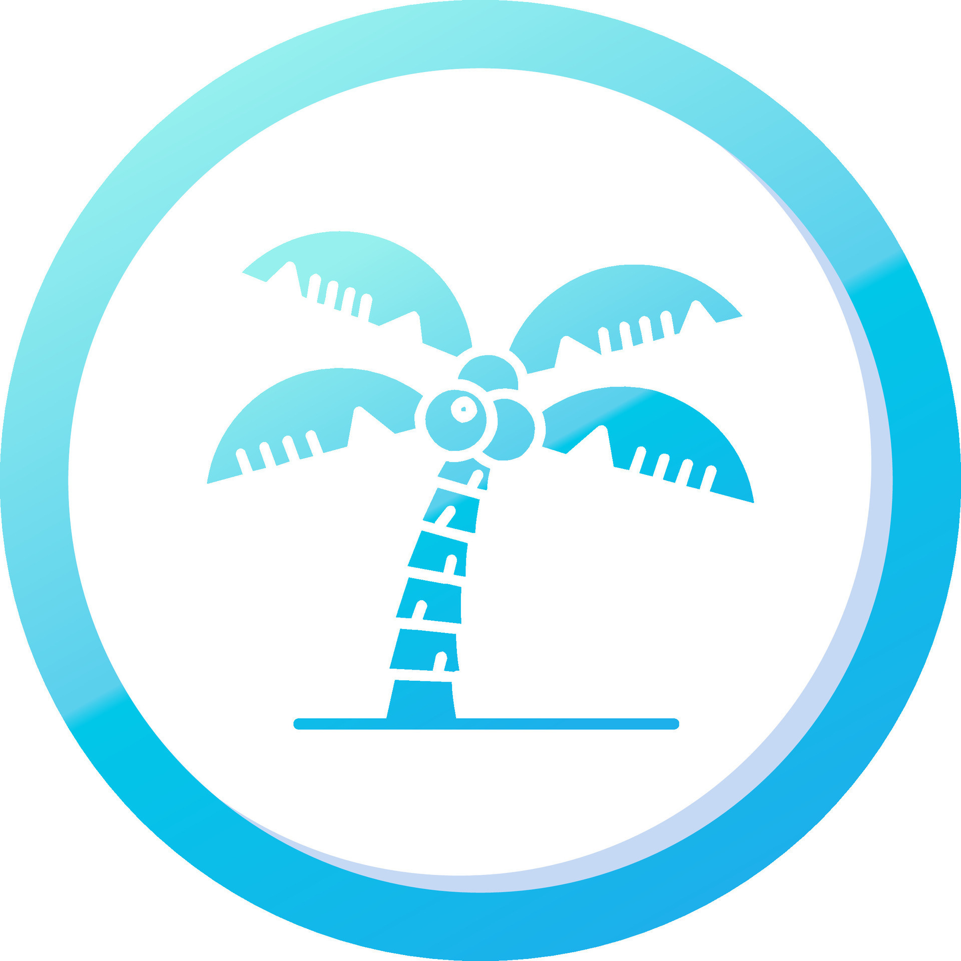 Tree Solid Blue Gradient Icon 37793686 Vector Art at Vecteezy