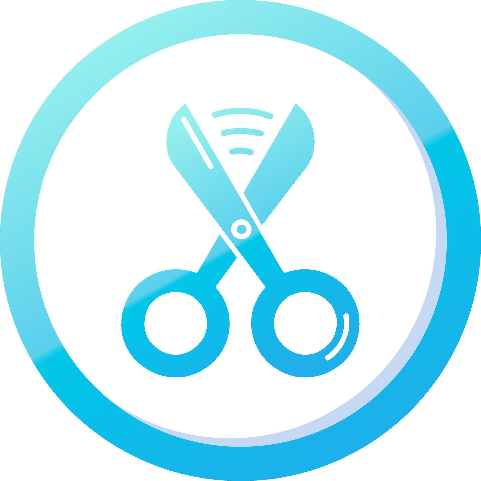 Scissors Solid Blue Gradient Icon 37793713 Vector Art at Vecteezy
