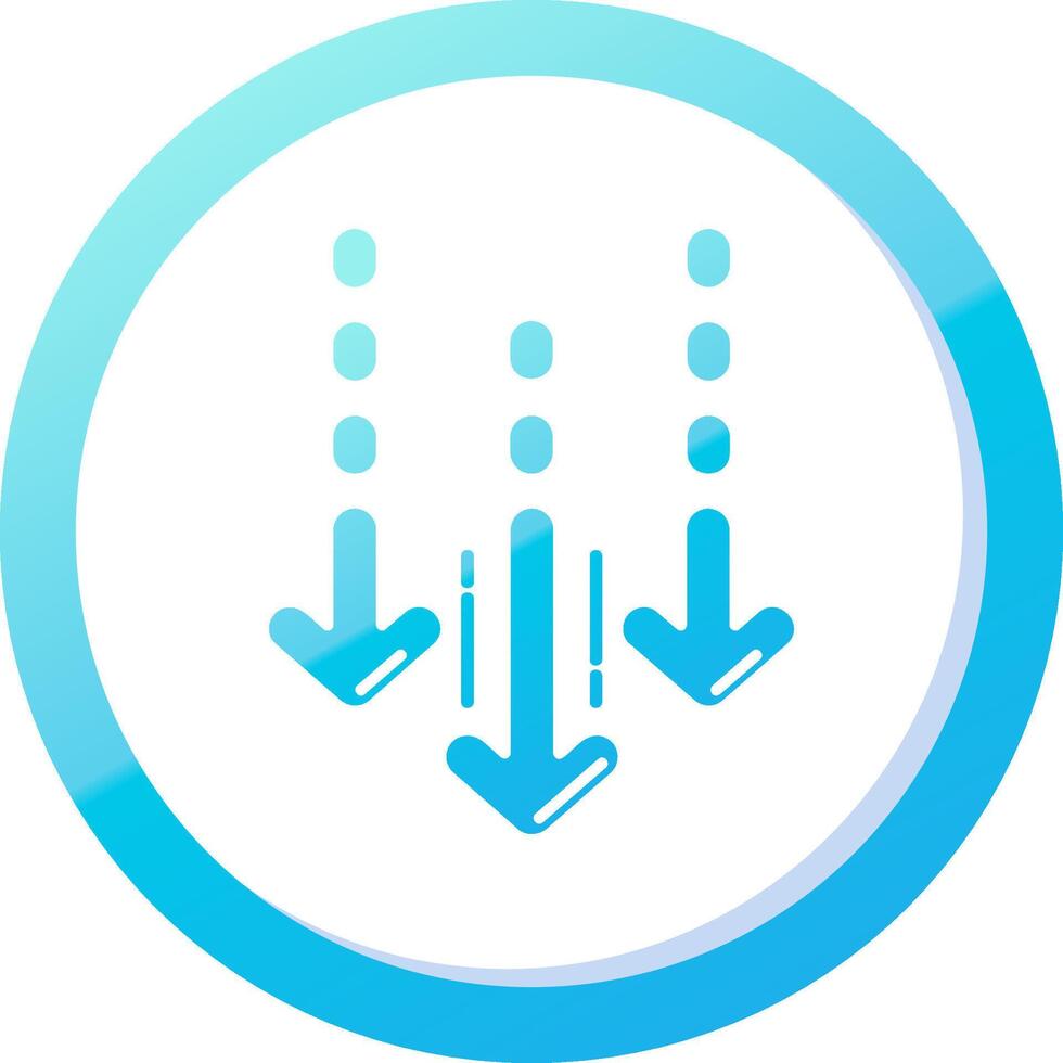 Decrease Solid Blue Gradient Icon 37793732 Vector Art at Vecteezy