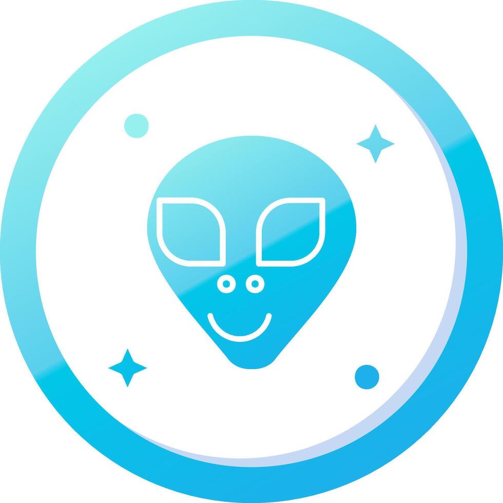 Alien Solid Blue Gradient Icon 37793738 Vector Art at Vecteezy