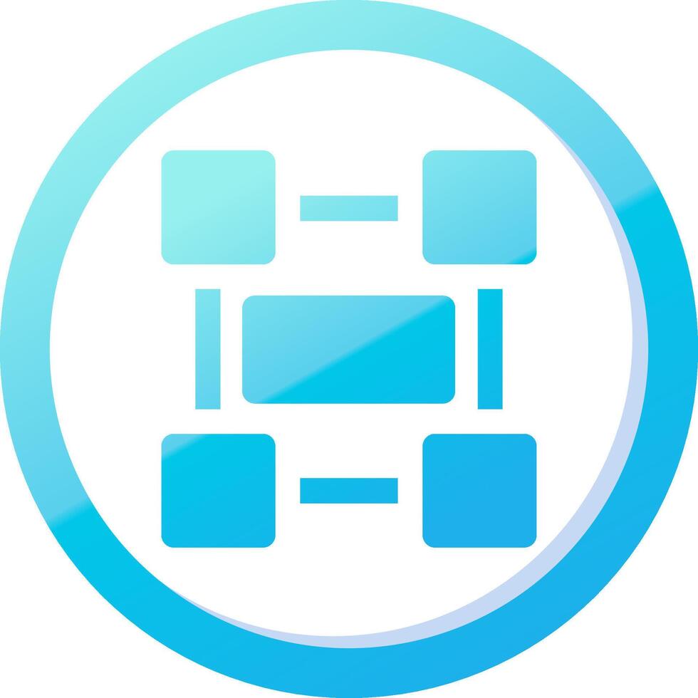 Rectangle frame Solid Blue Gradient Icon 37793868 Vector Art at Vecteezy