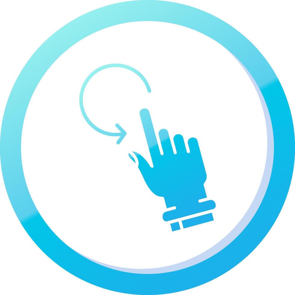 Rotate Solid Blue Gradient Icon 37793919 Vector Art At Vecteezy