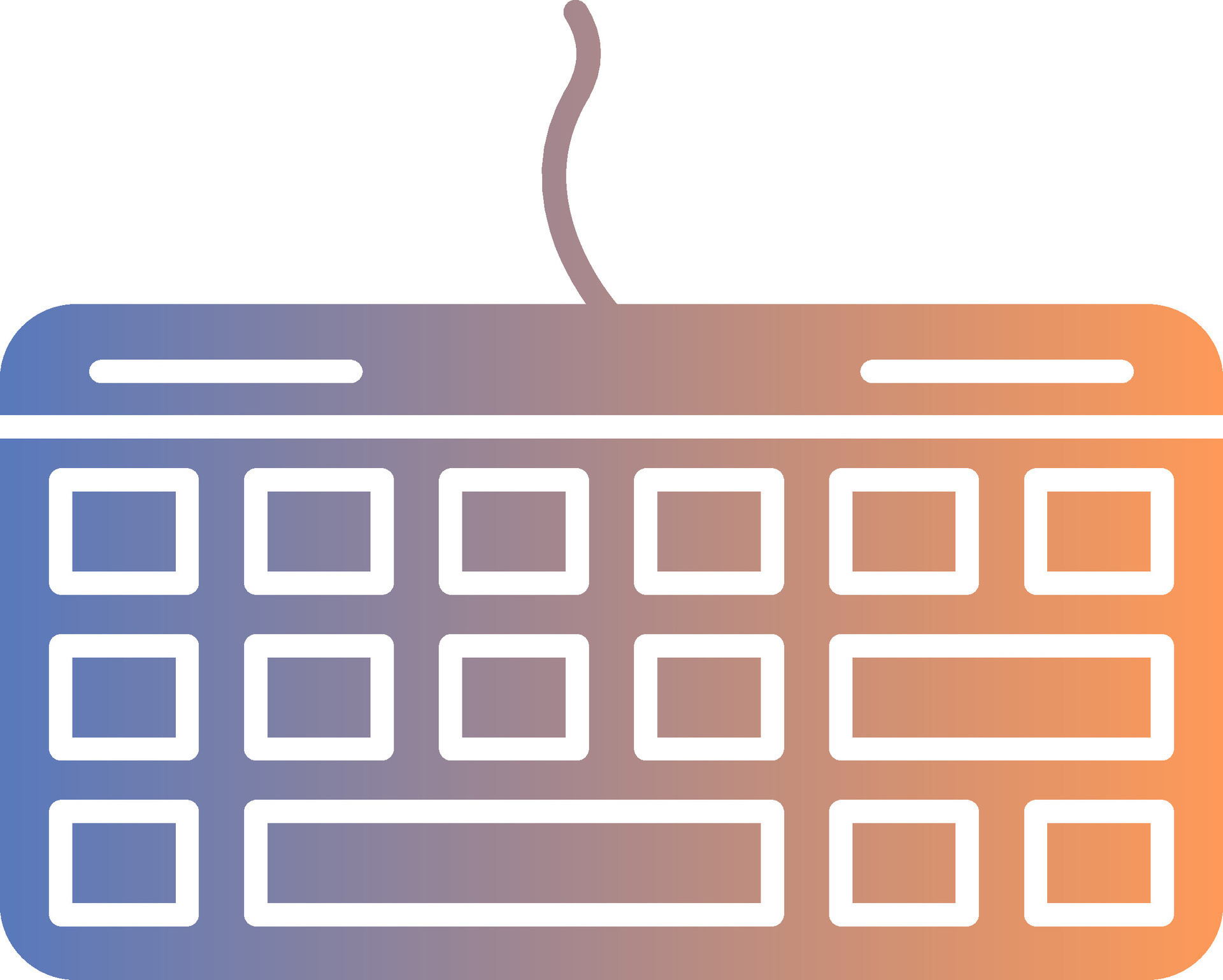 keyboard Gradient Icon 37794961 Vector Art at Vecteezy