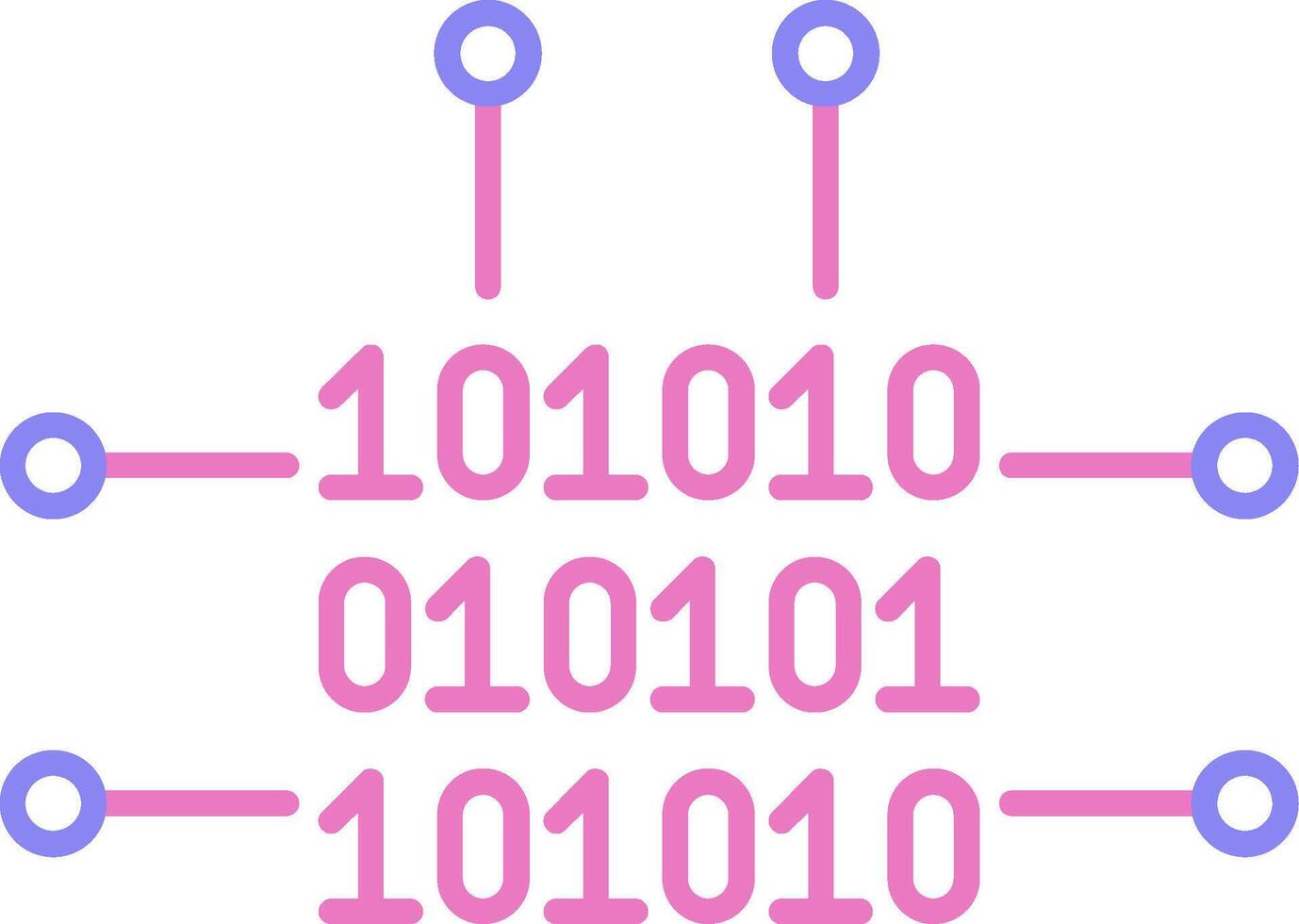 Binary Code Linear Two Colour Icon 37795246 Vector Art At Vecteezy