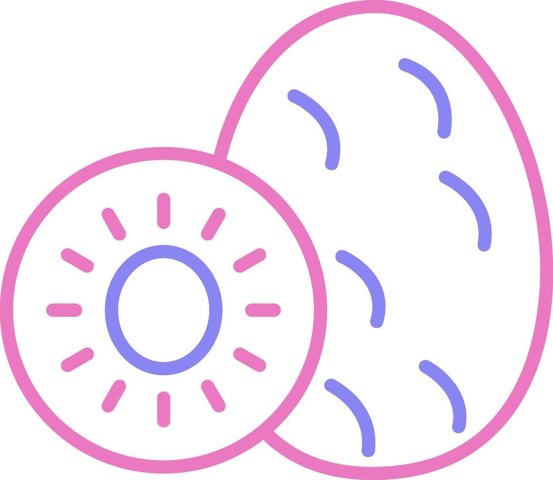 Kiwi Linear Two Colour Icon 37795564 Vector Art at Vecteezy