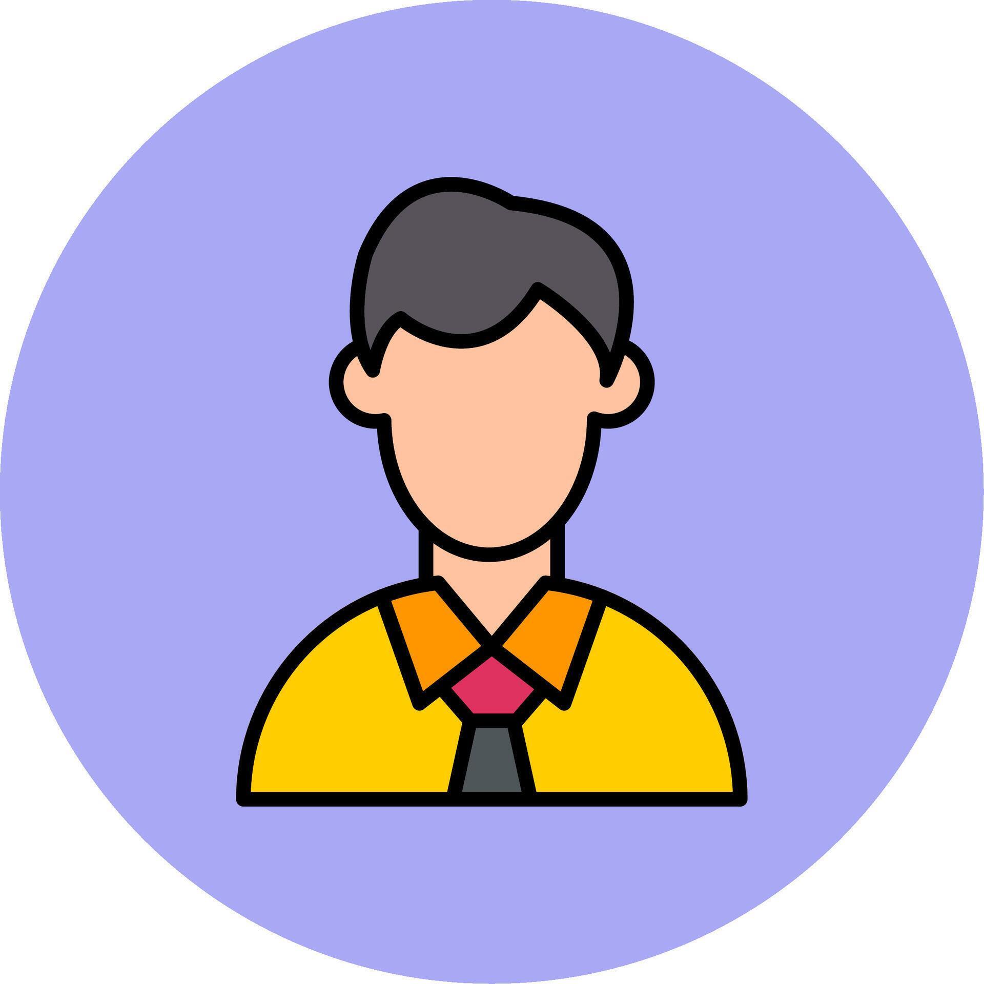 Avatar Line Filled Multicolour Circle Icon 37797864 Vector Art At Vecteezy