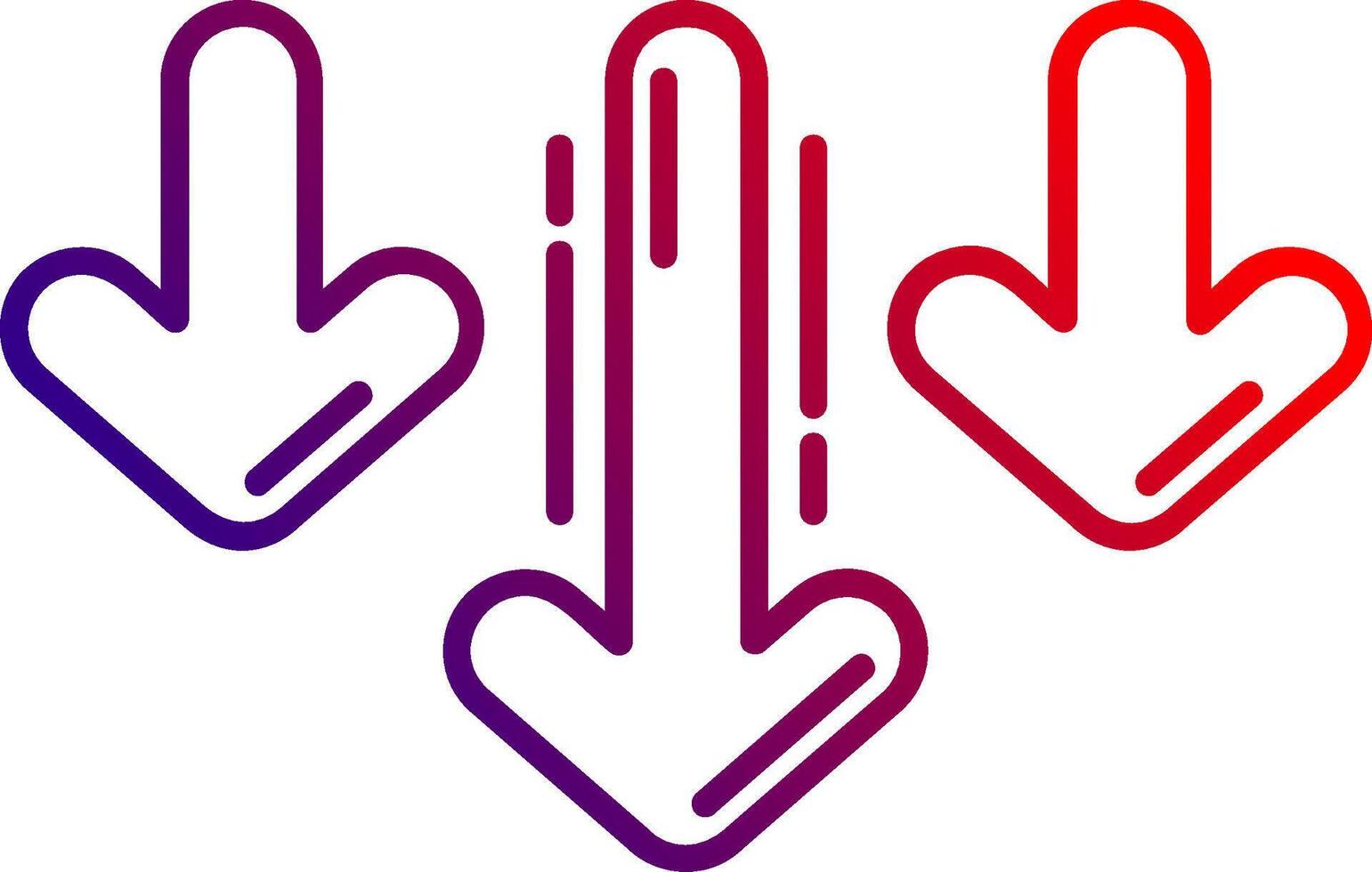 Decrease Line gradient Icon 37799163 Vector Art at Vecteezy